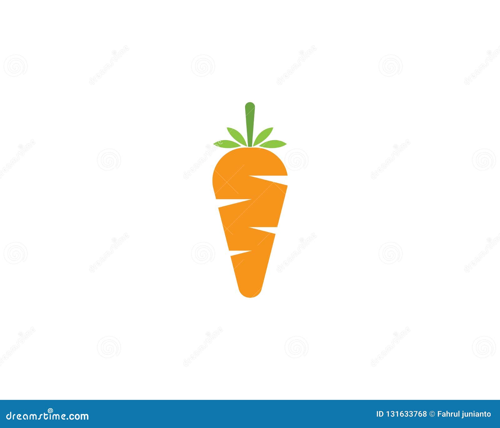 Carrot icon logo vector stock vector. Illustration of vegetable - 131633768