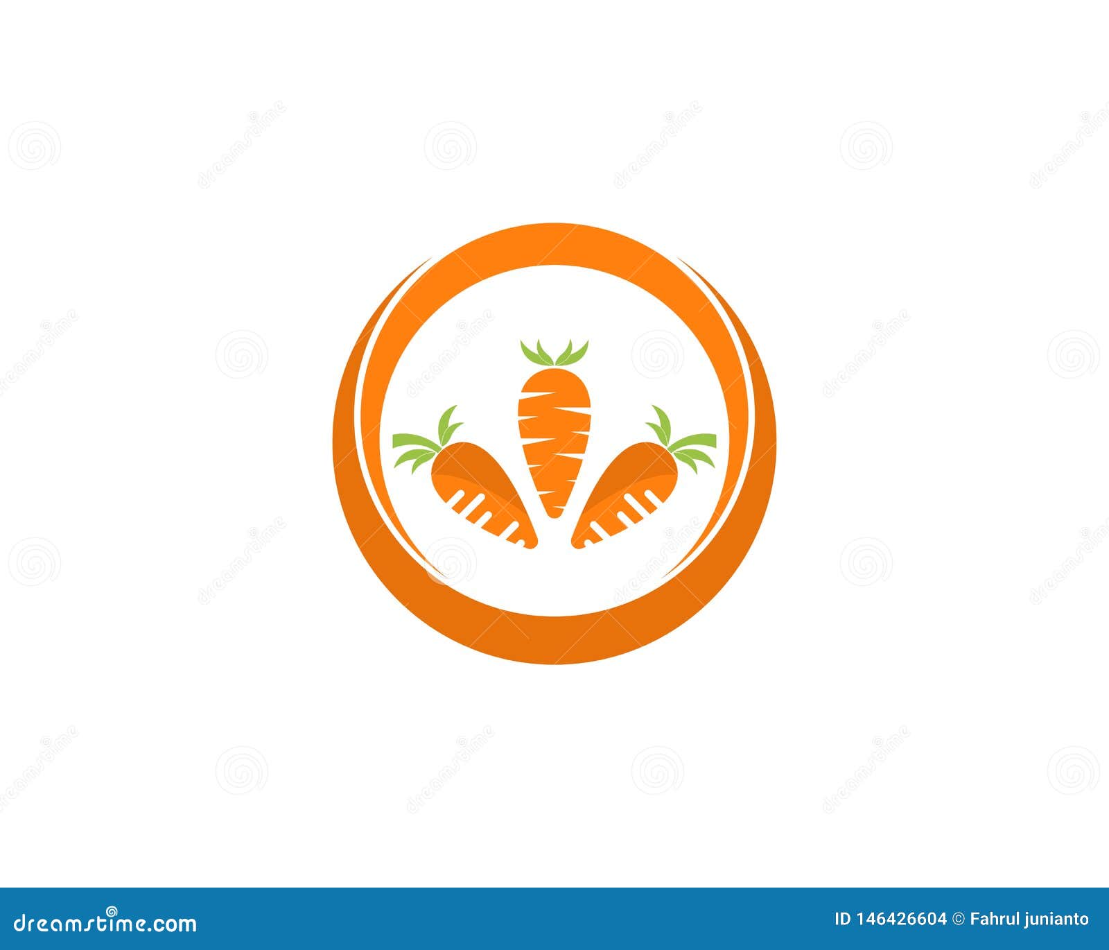 Carrot icon logo vector stock vector. Illustration of vitamin - 146426604