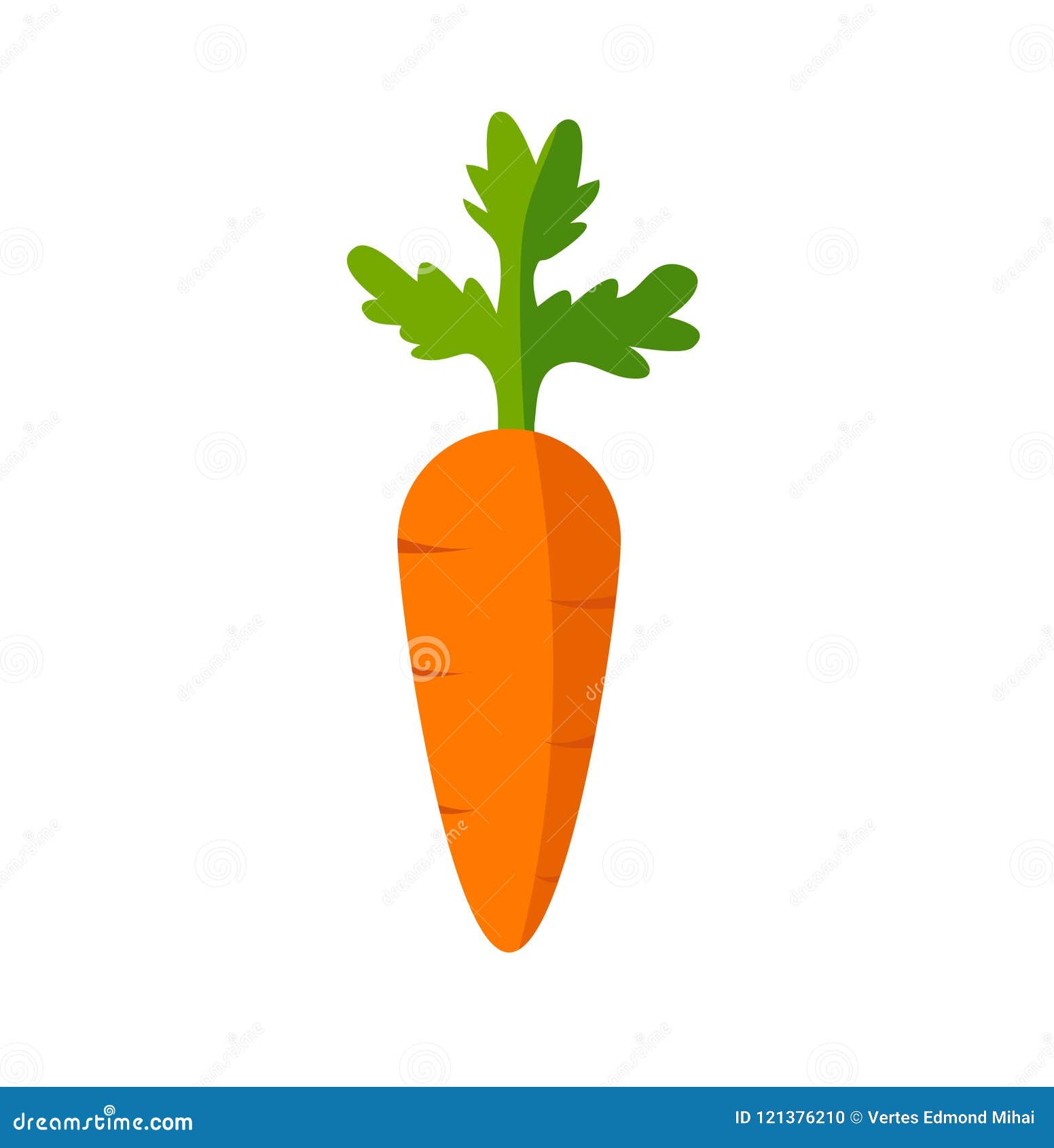 Carrot Icon. Kawai And Cute Food Illustration. For Your Web Site Design ...