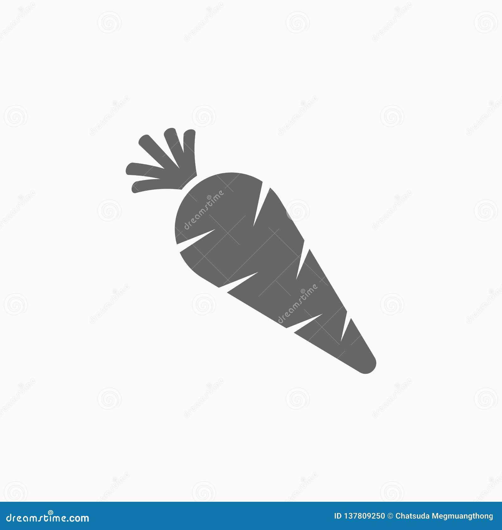 Carrot icon, carrot vector stock vector. Illustration of sign - 137809250