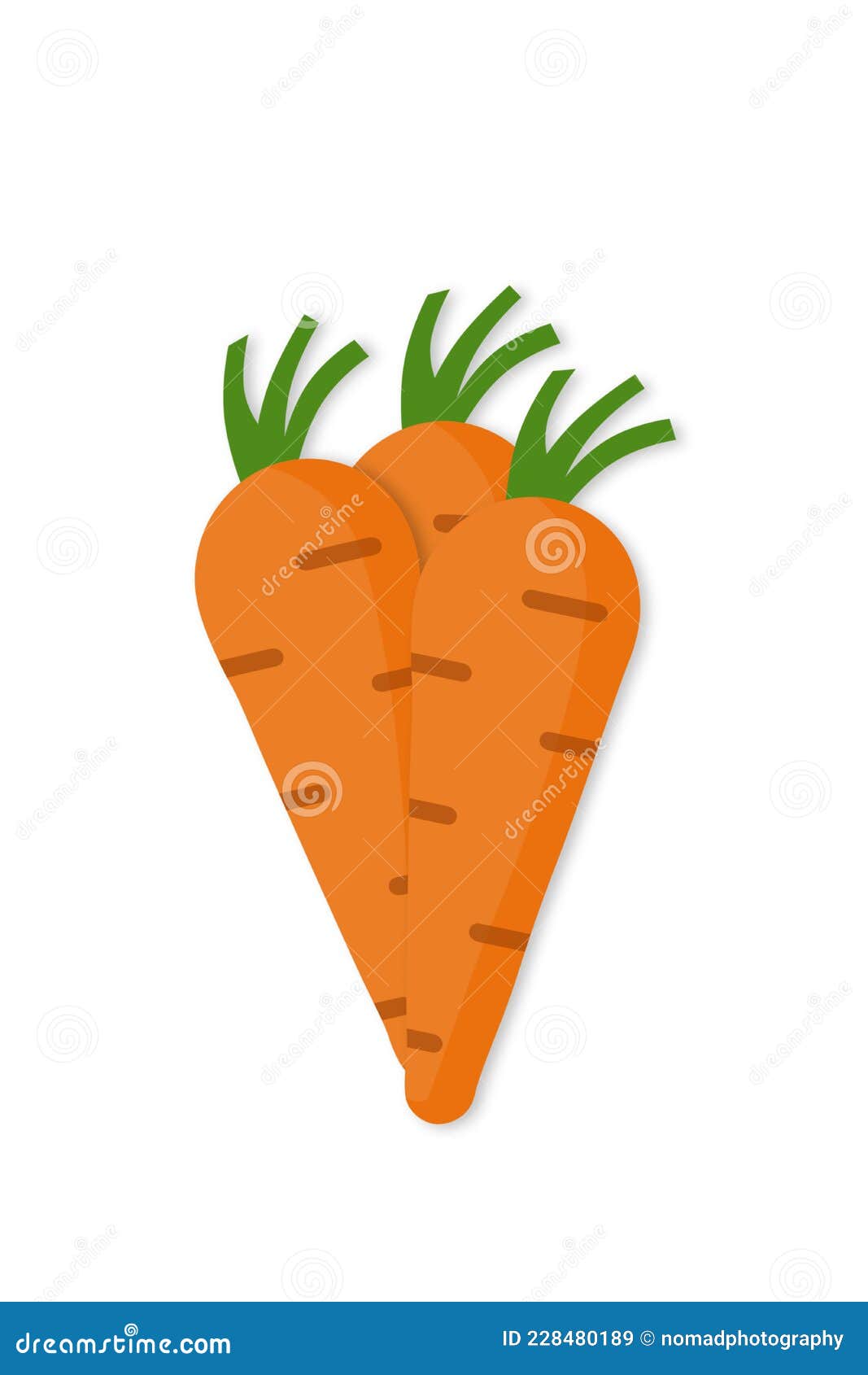 Three Carrots illustration stock illustration. Illustration of cartoon ...
