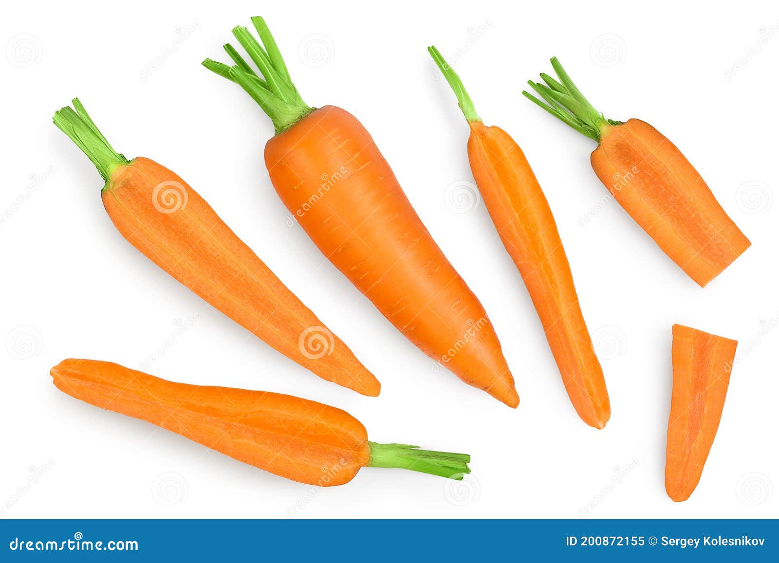 Carrot Isolated on White Background with Clipping Path and Full Depth ...