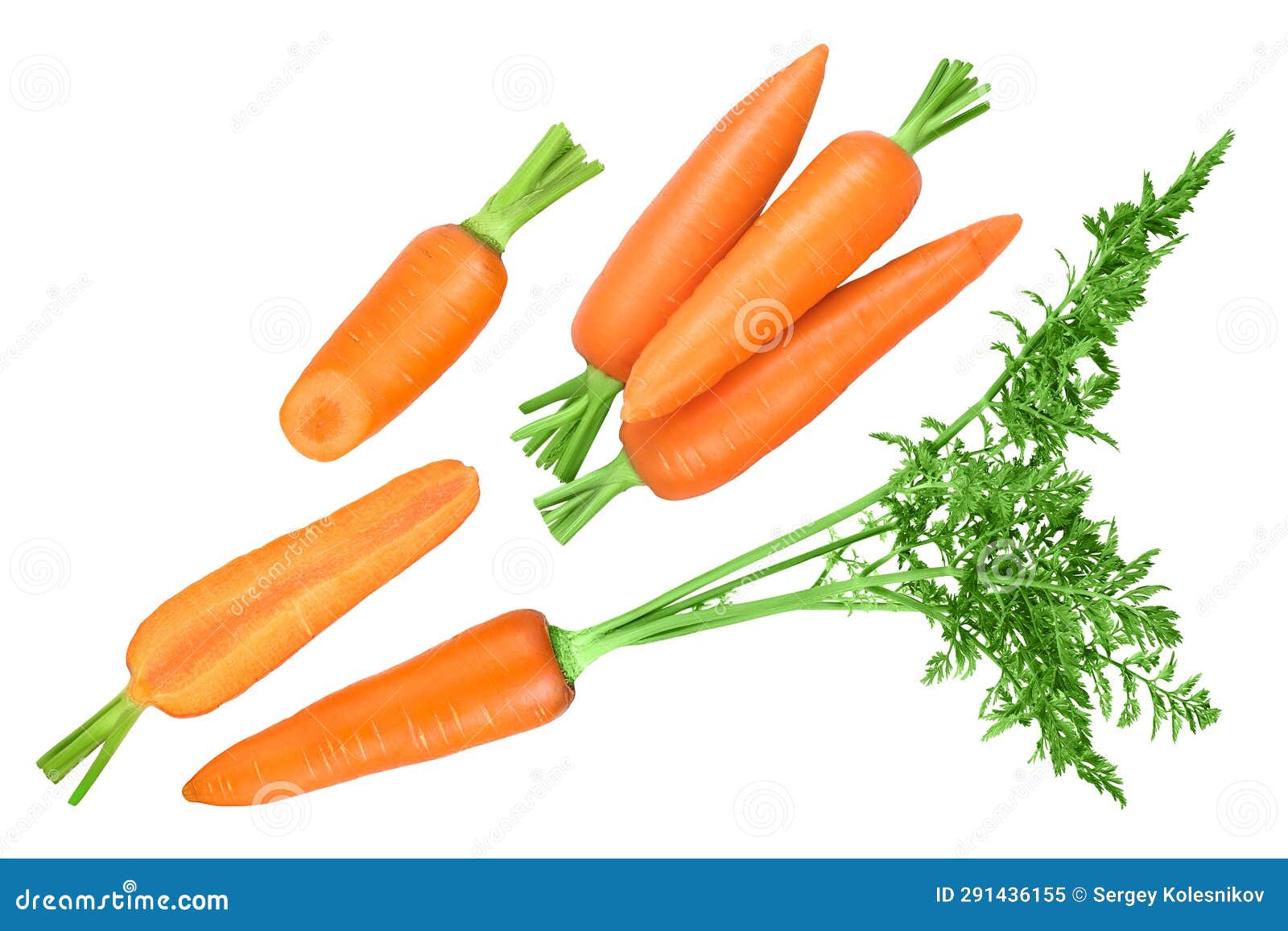 Carrot Isolated on White Background with Clipping Path and Full Depth ...