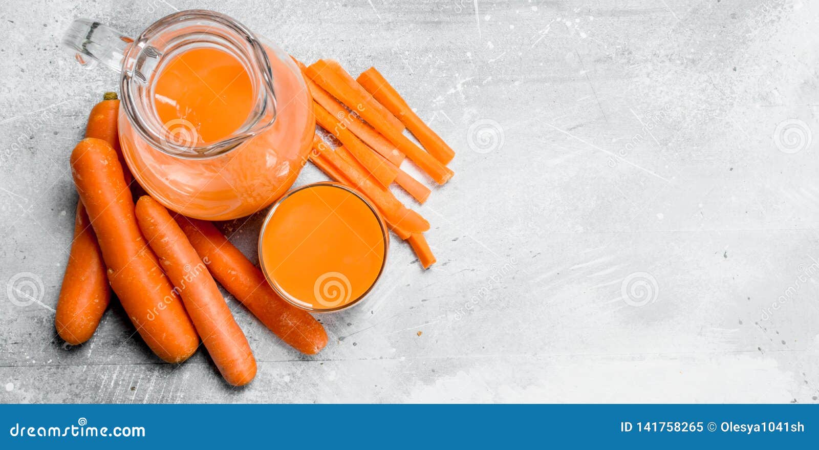 Carrot Juice in the Pitcher Stock Image - Image of nutrient, diet ...