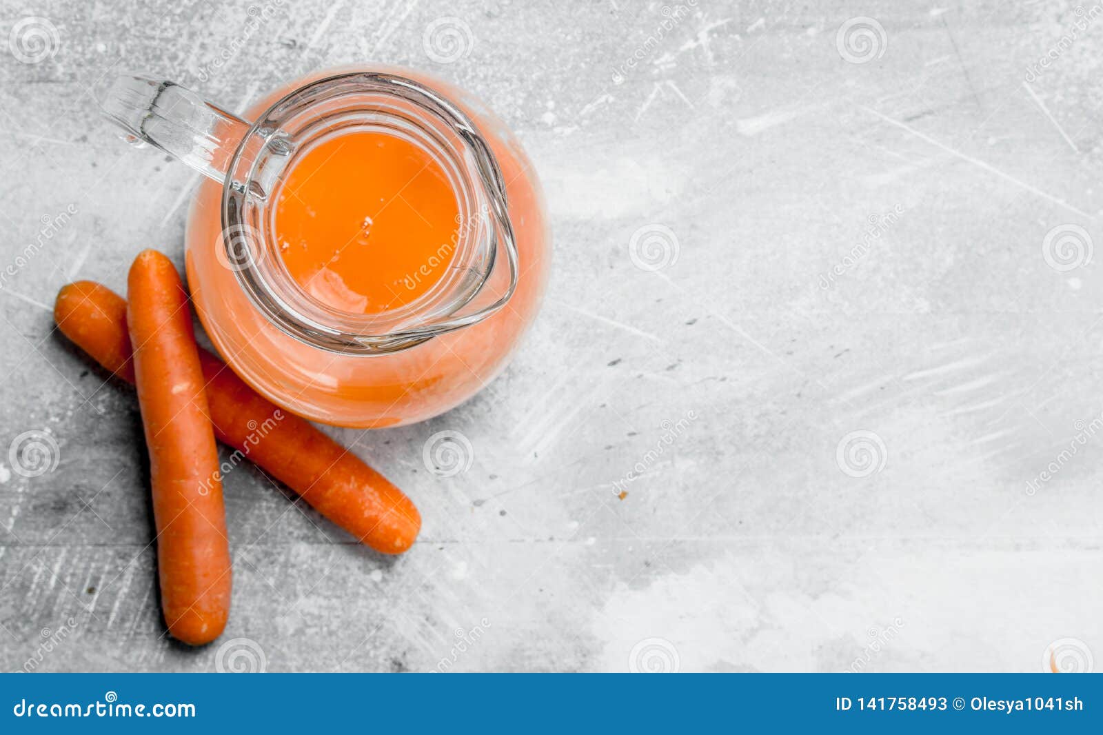 Carrot Juice in the Pitcher Stock Image - Image of natural, juice ...