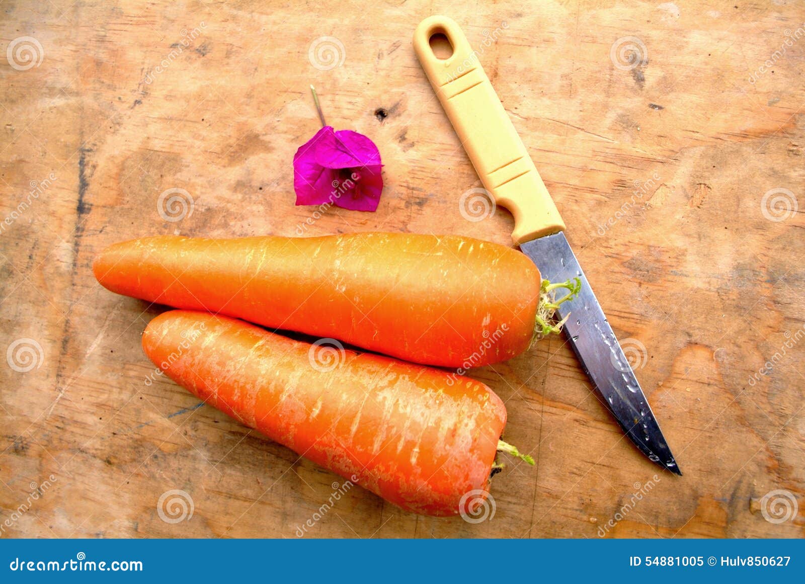 Carrot and knife stock image. Image of knife, preparation - 54881005
