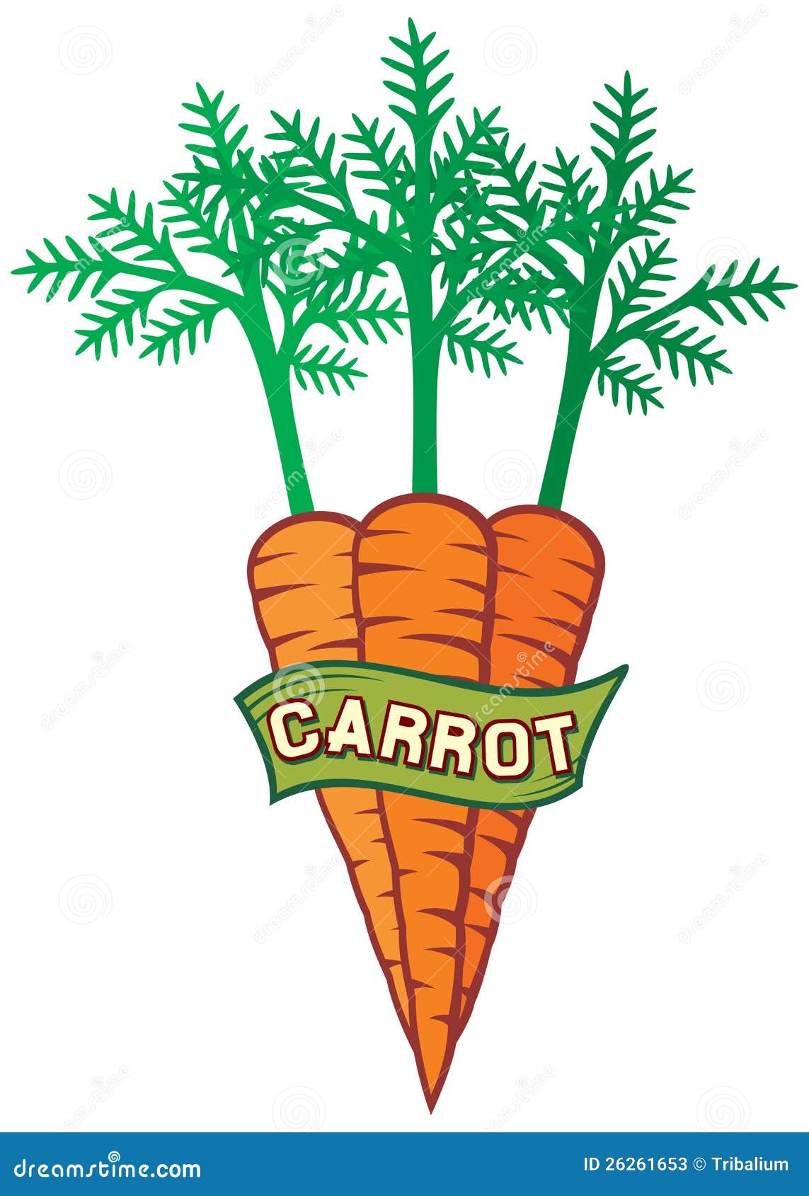 Carrot label stock vector. Illustration of life, cheerful - 26261653