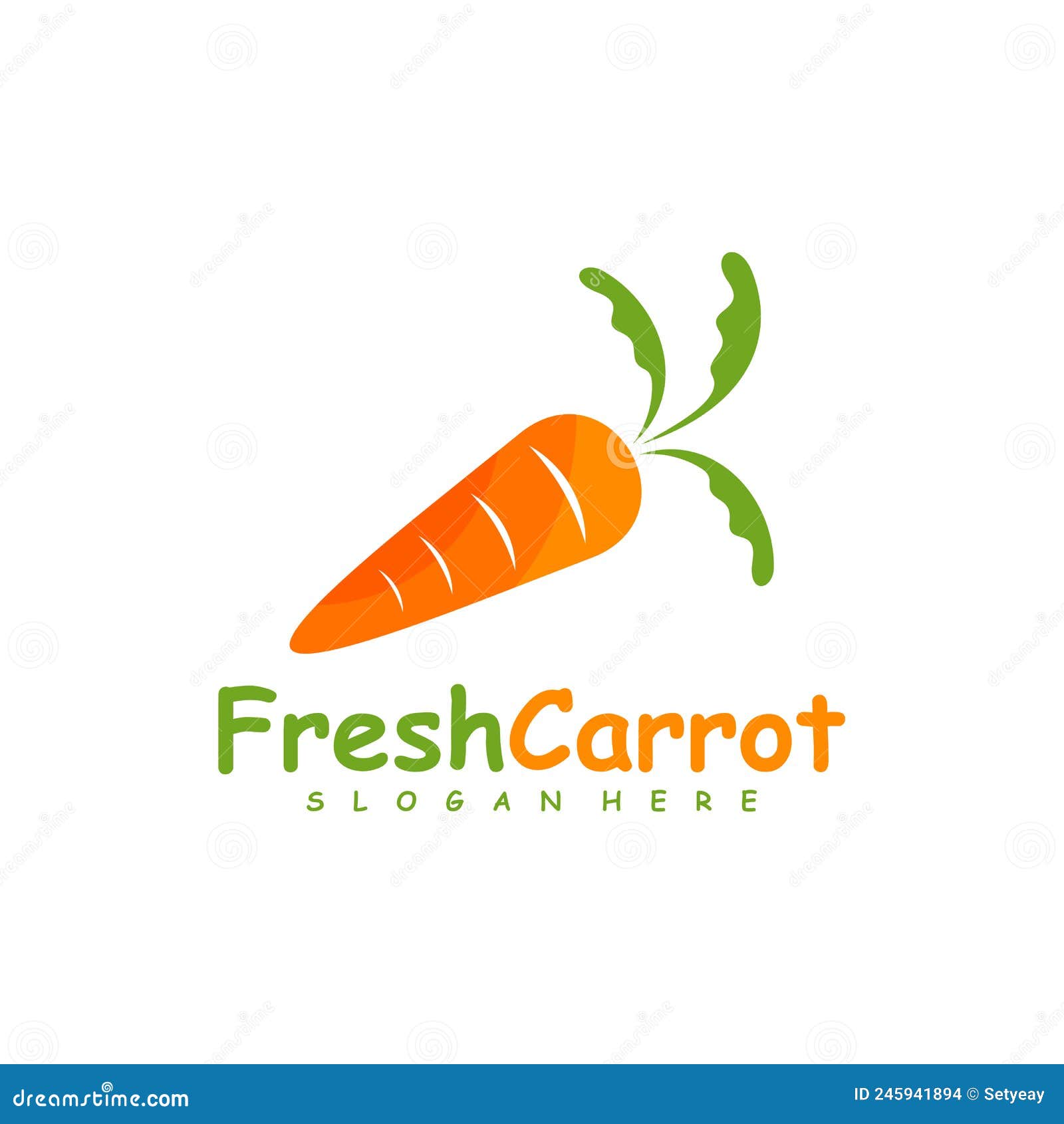 Carrot Logo Design Vector, Creative Carrot Logo Design Template ...