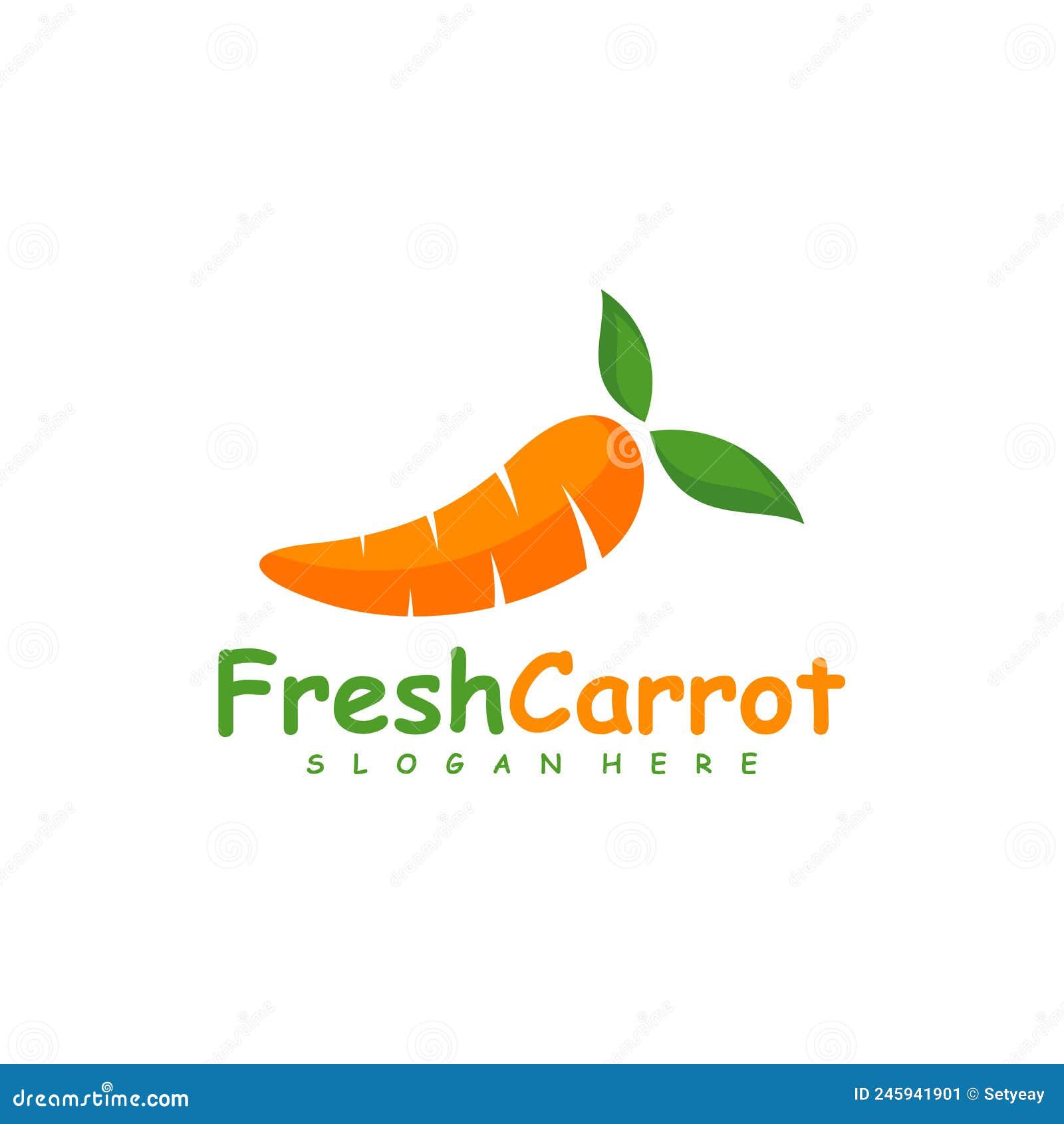 Carrot Logo Design Vector, Creative Carrot Logo Design Template ...