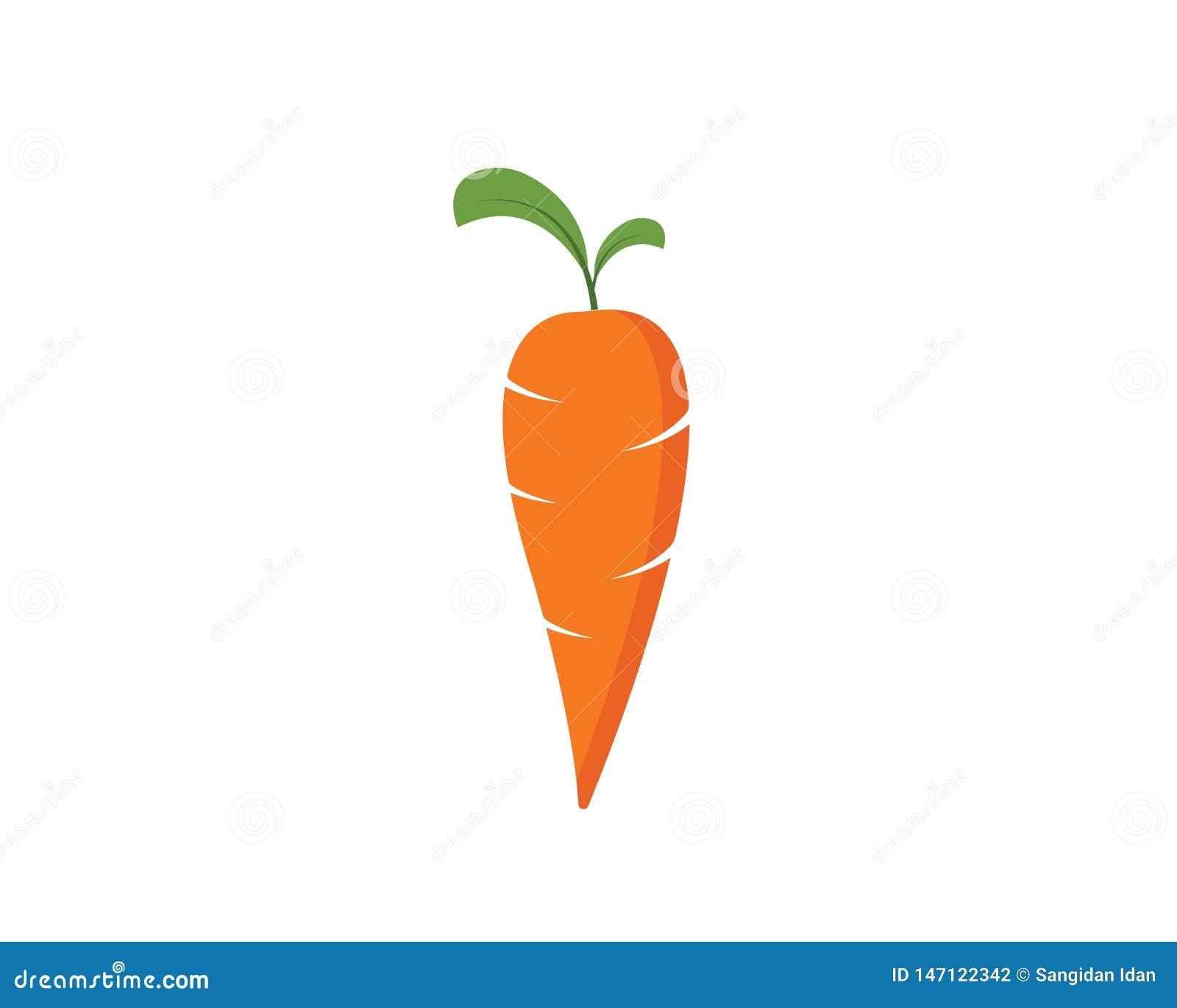 Carrot Logo Icon Vector Illustration Design Stock Vector Illustration