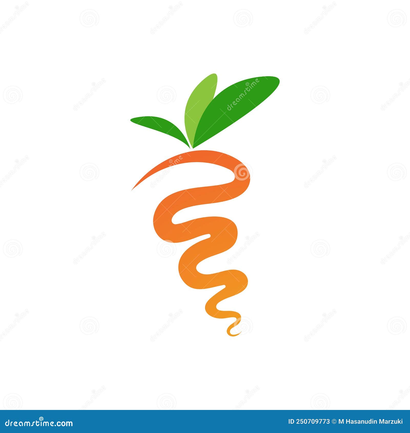 Carrot logo vector stock vector. Illustration of plant - 250709773