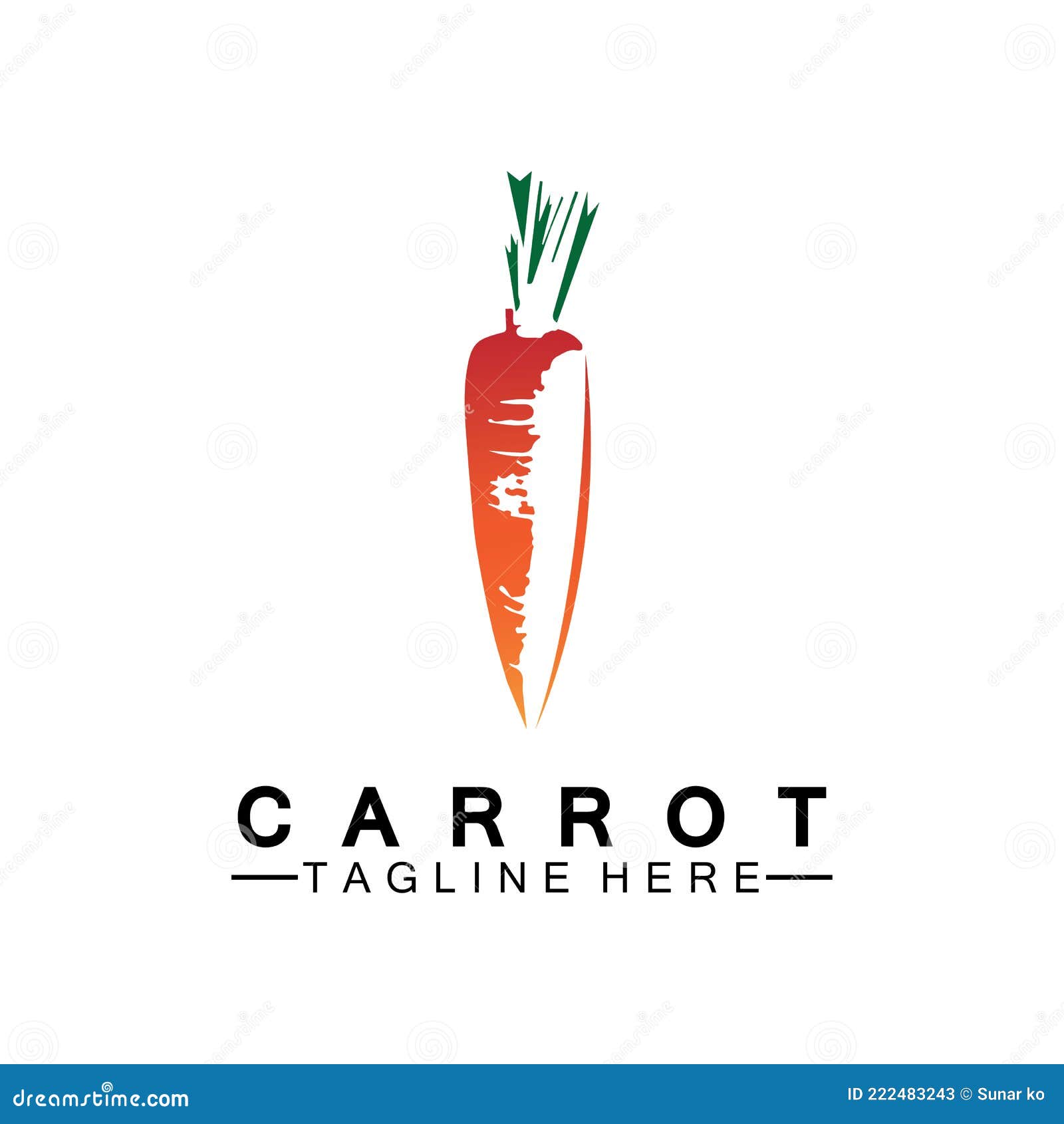 Carrot Logo Vector Icon Illustration Design Template Stock Vector ...