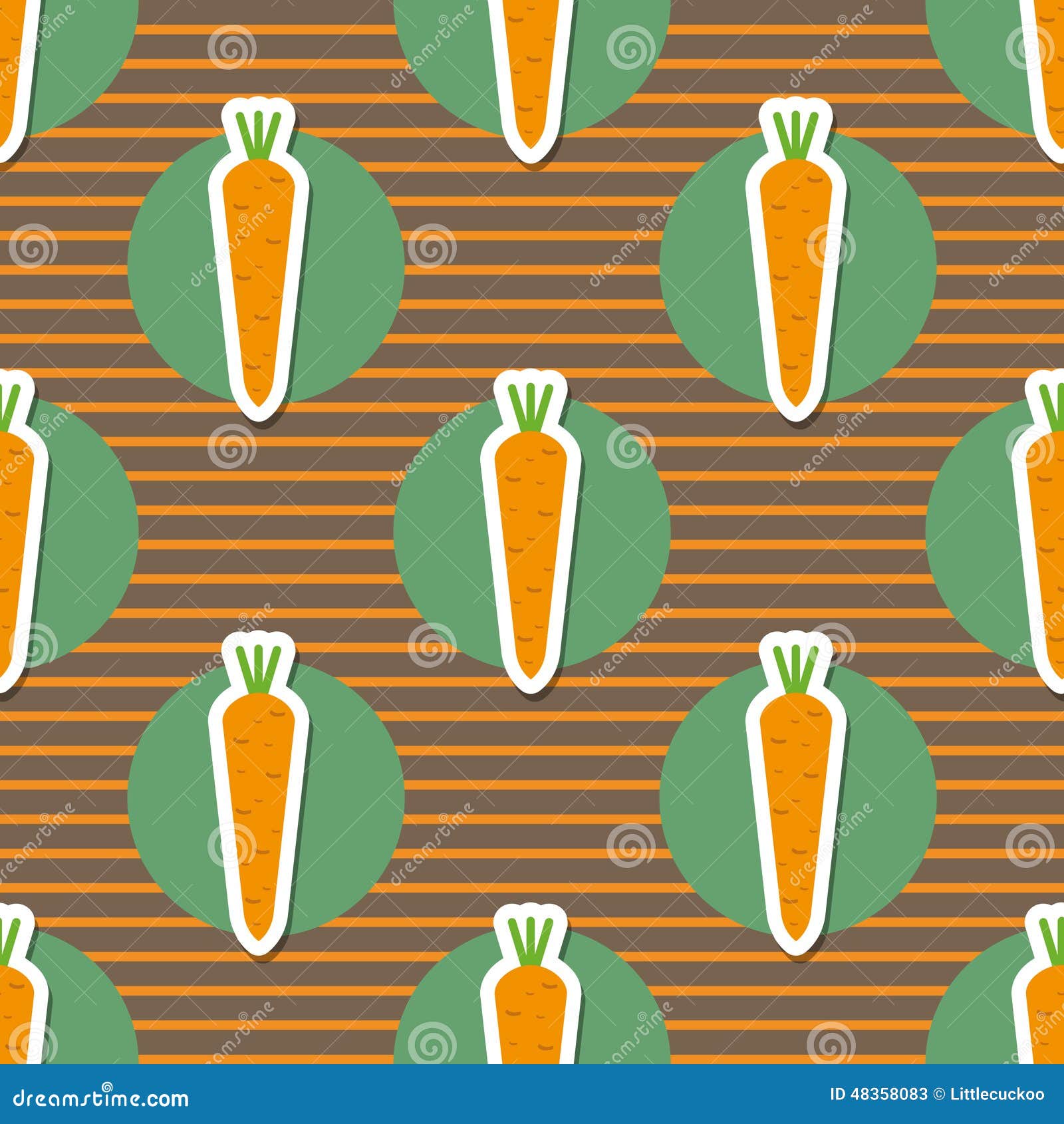 Carrot Pattern. Seamless Texture with Ripe Carrots Stock Vector ...