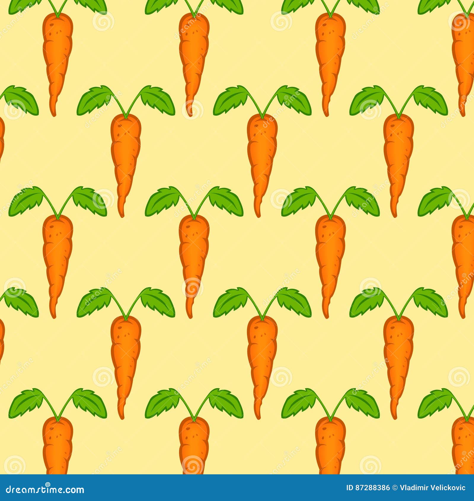 Carrot pattern stock vector. Illustration of file, vegetables - 87288386