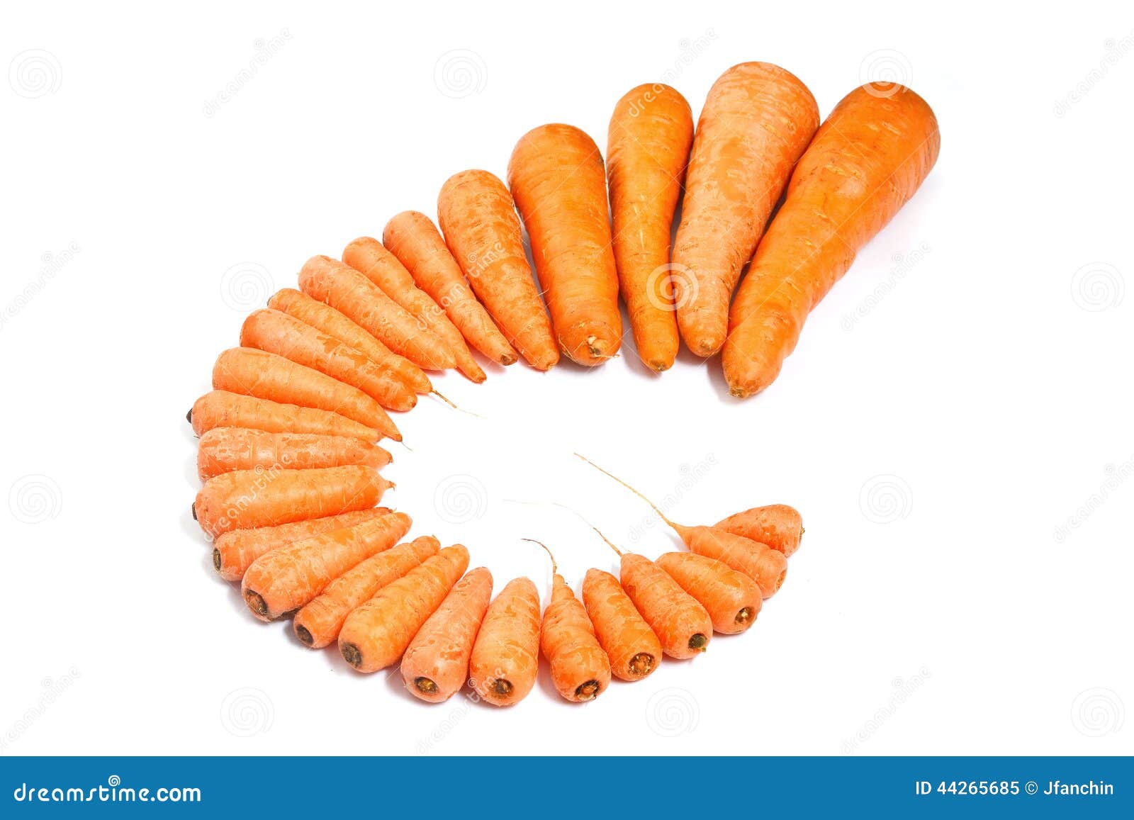 Carrot set on white stock image. Image of fresh, green - 44265685