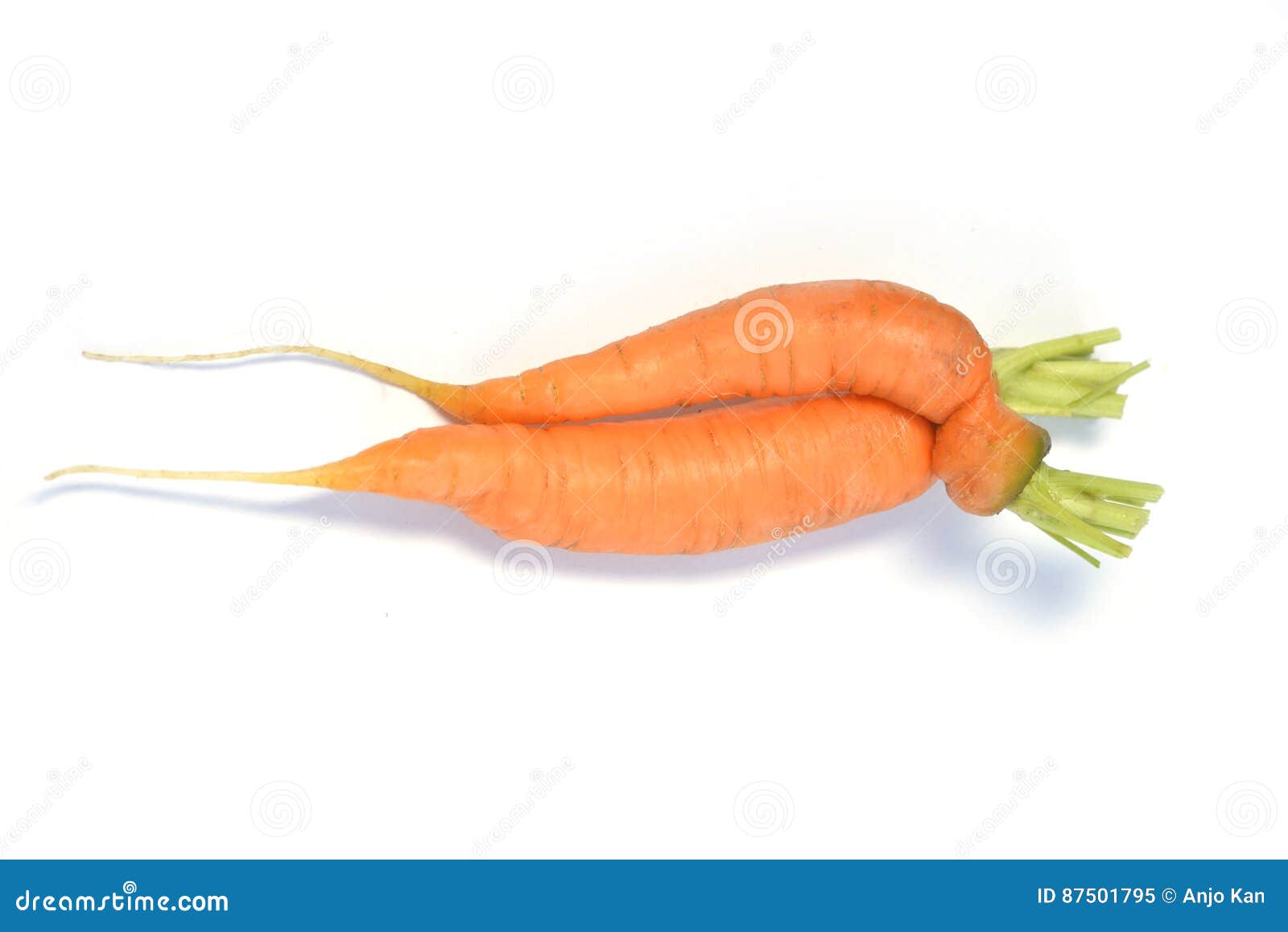 Carrot Shapes Isolated on a White Background Stock Image - Image of ...