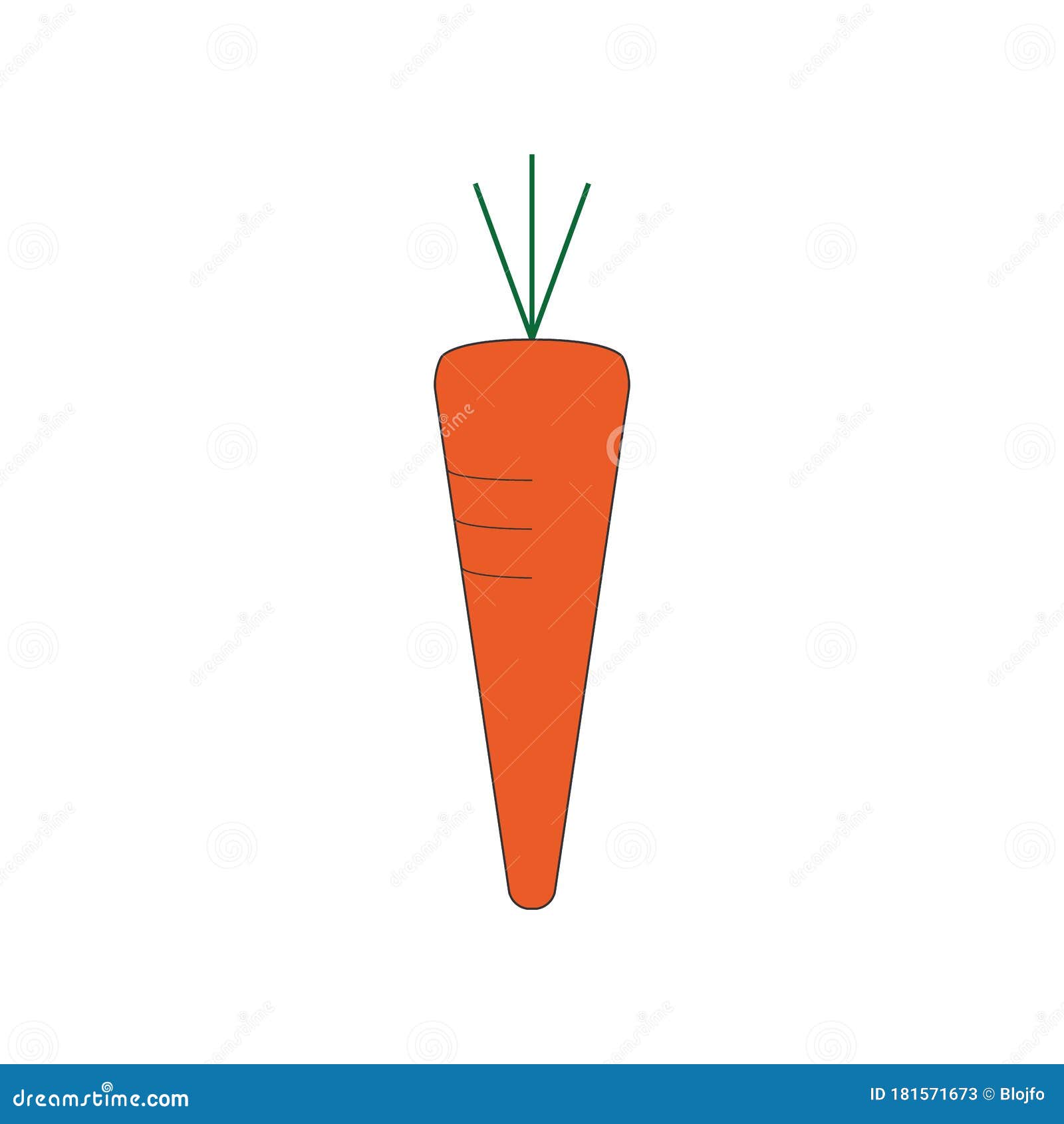 Carrot simple icon stock vector. Illustration of leaf - 181571673