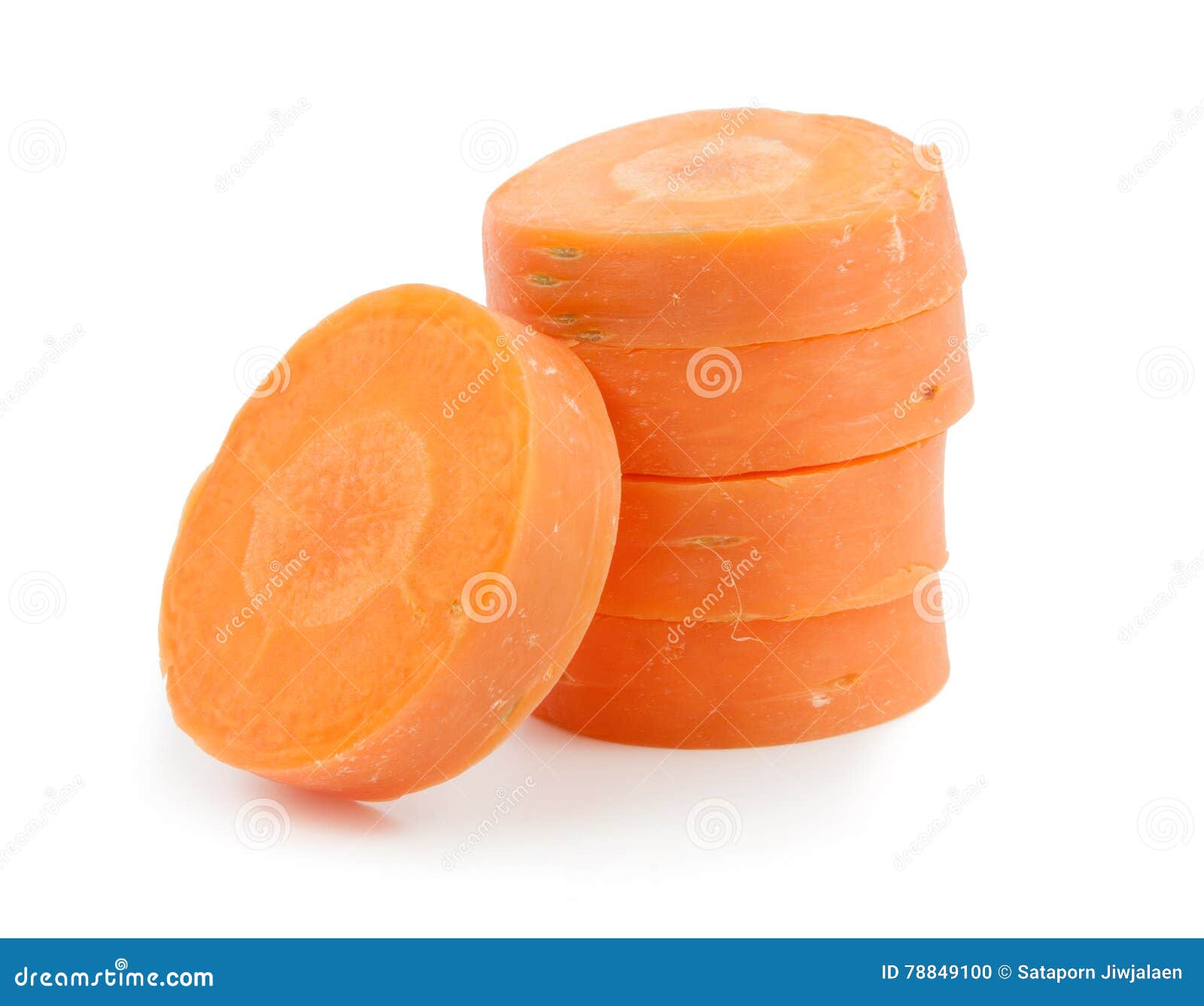 Carrot slice isolated stock photo. Image of pieces, juicy - 78849100