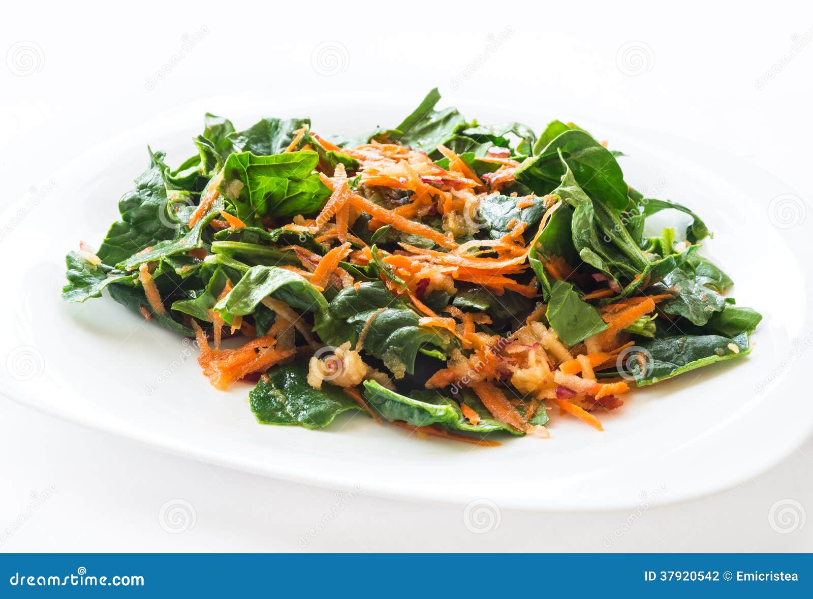 Carrot and spinach salad stock photo. Image of eating - 37920542