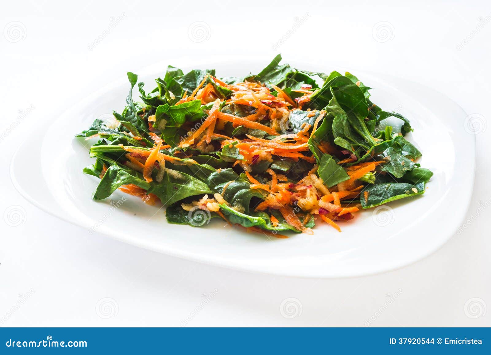 Carrot and spinach salad stock photo. Image of carrot - 37920544