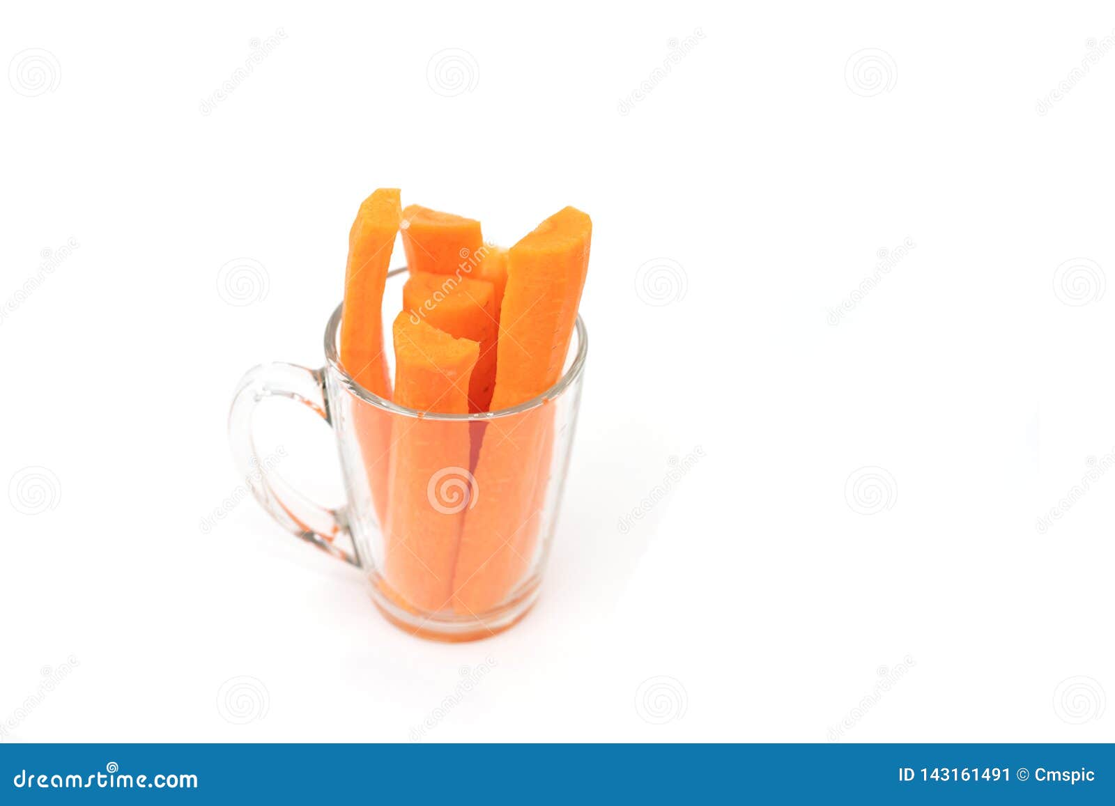 Carrot Sticks in a Glass Container Stock Image - Image of nature ...