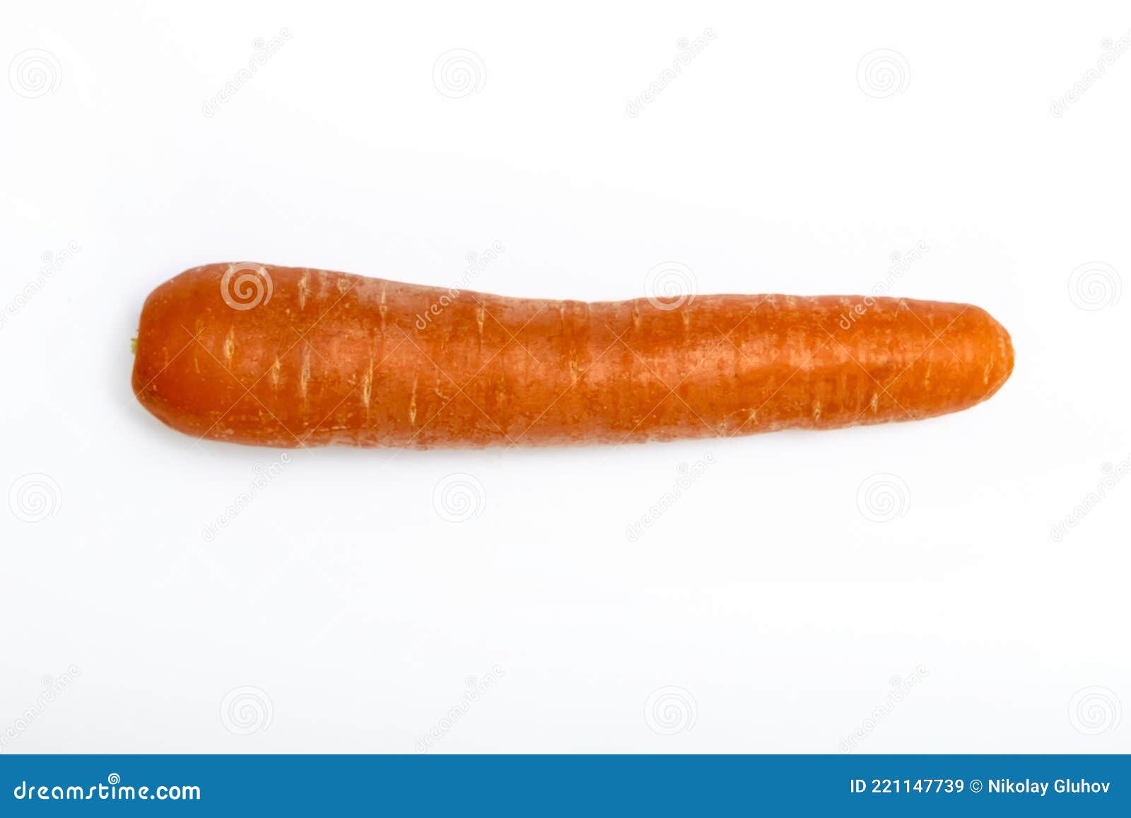 Carrot Top View is Isolate on a White Background Stock Image - Image of ...