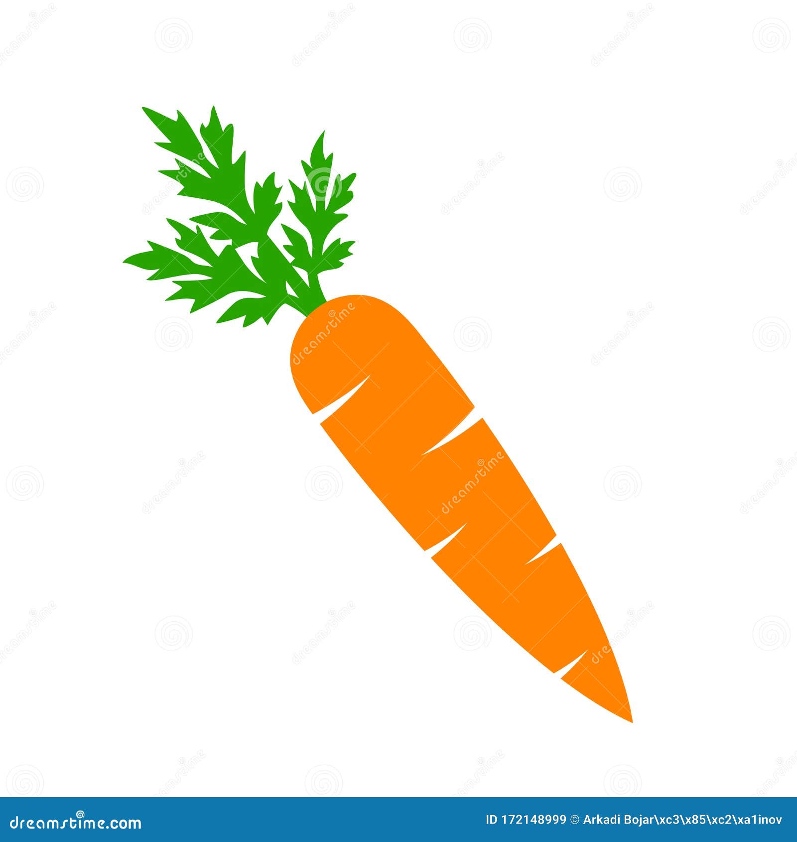 Carrot vector cartoon stock vector. Illustration of logo - 172148999