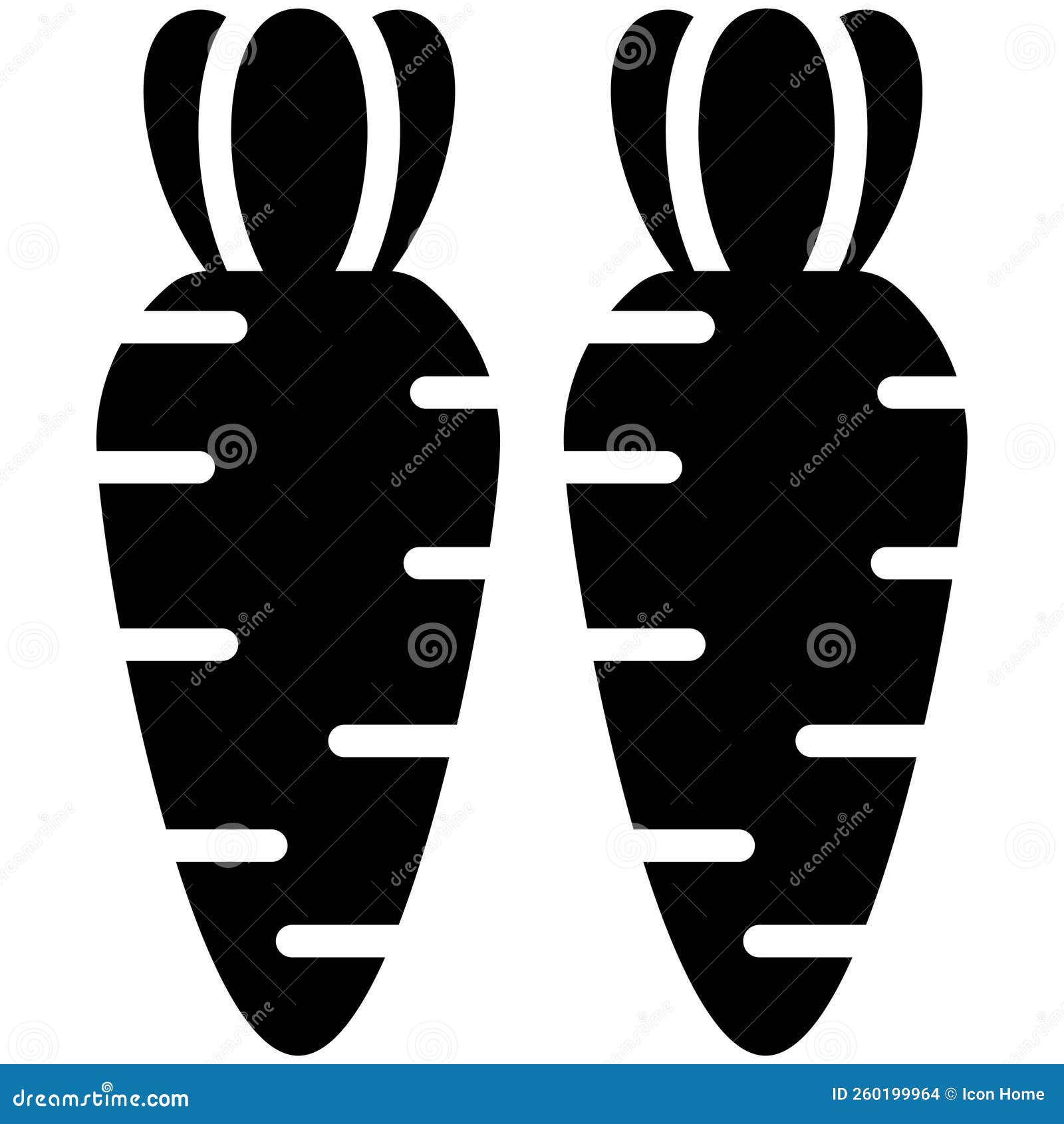 Carrot Vector Glyph Icon. Modern Glyph Symbols. Collection of ...