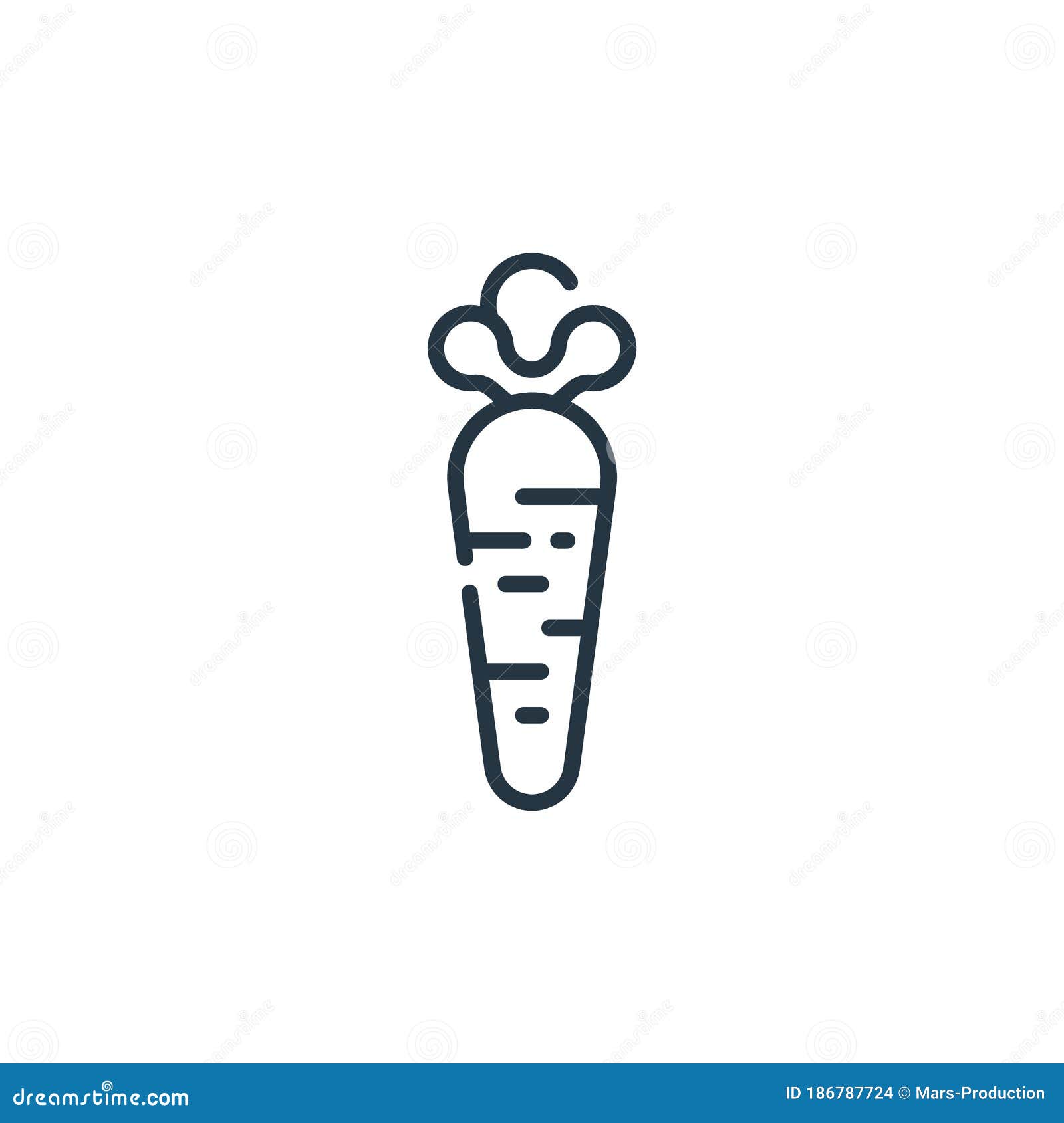 Carrot Vector Icon. Carrot Editable Stroke. Carrot Linear Symbol for ...