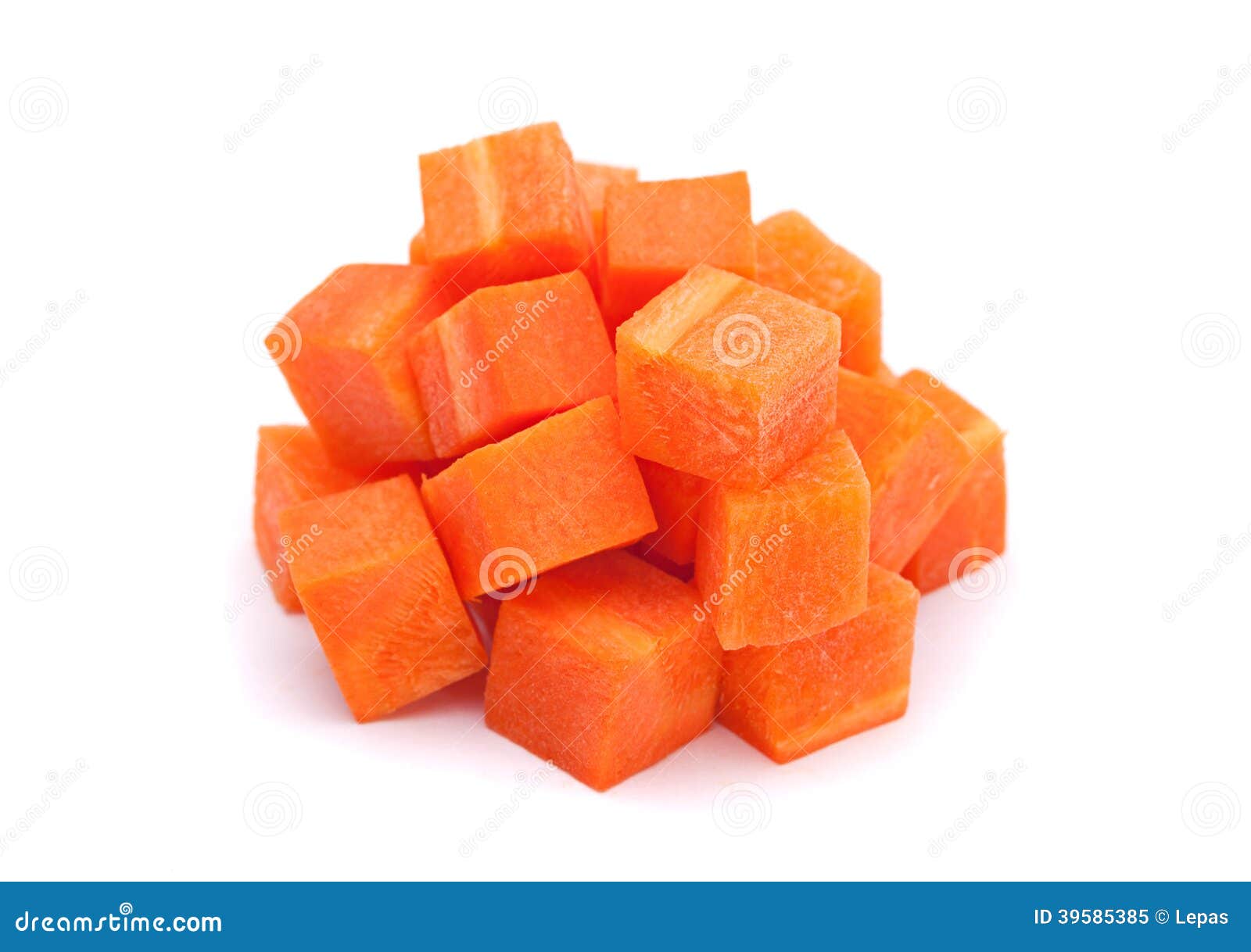 Carrot Vegetable Cube Heap Stock Photo - Image: 39585385