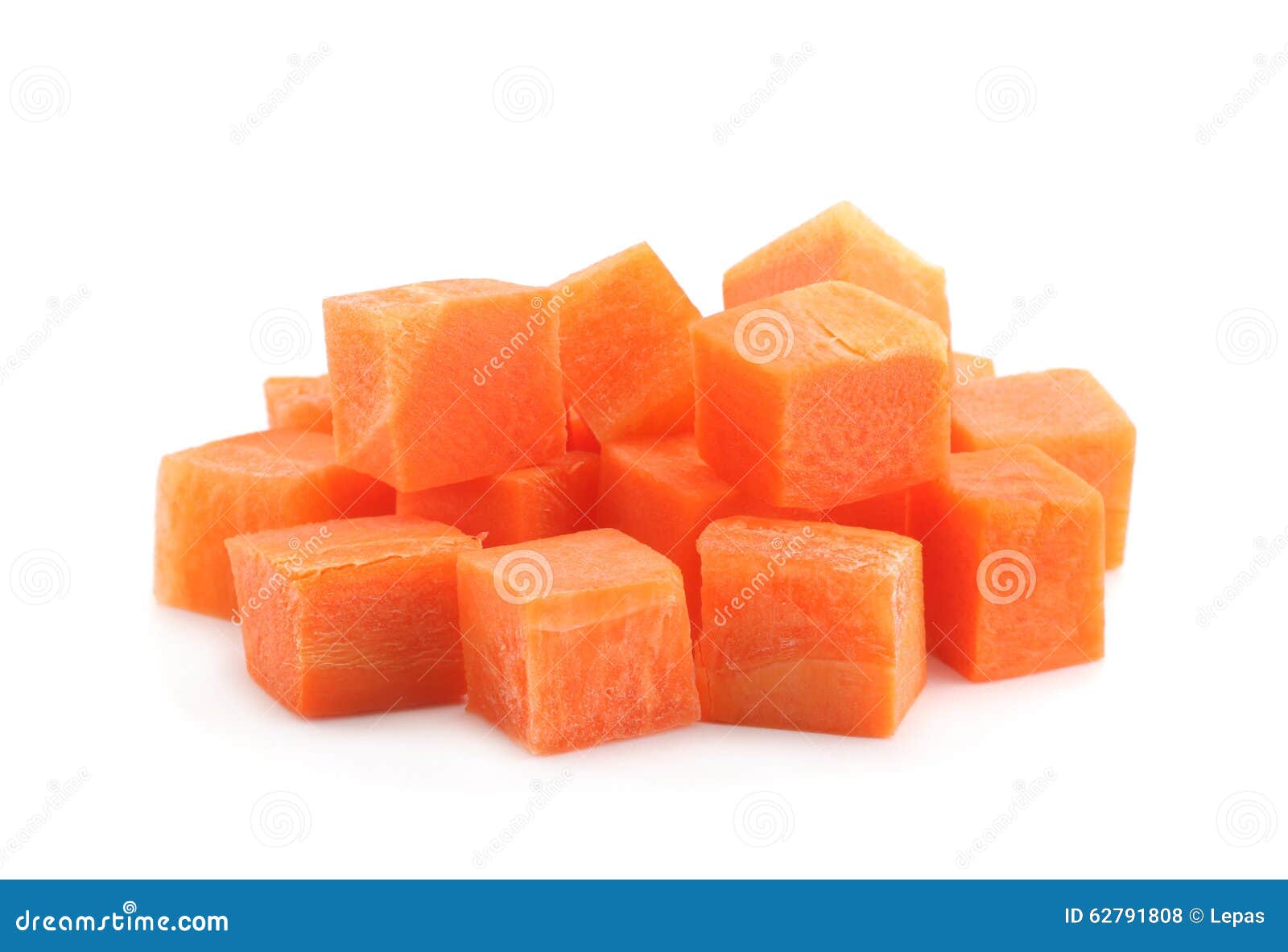 Carrot Vegetable Cube on White Stock Photo - Image of white, healthy ...