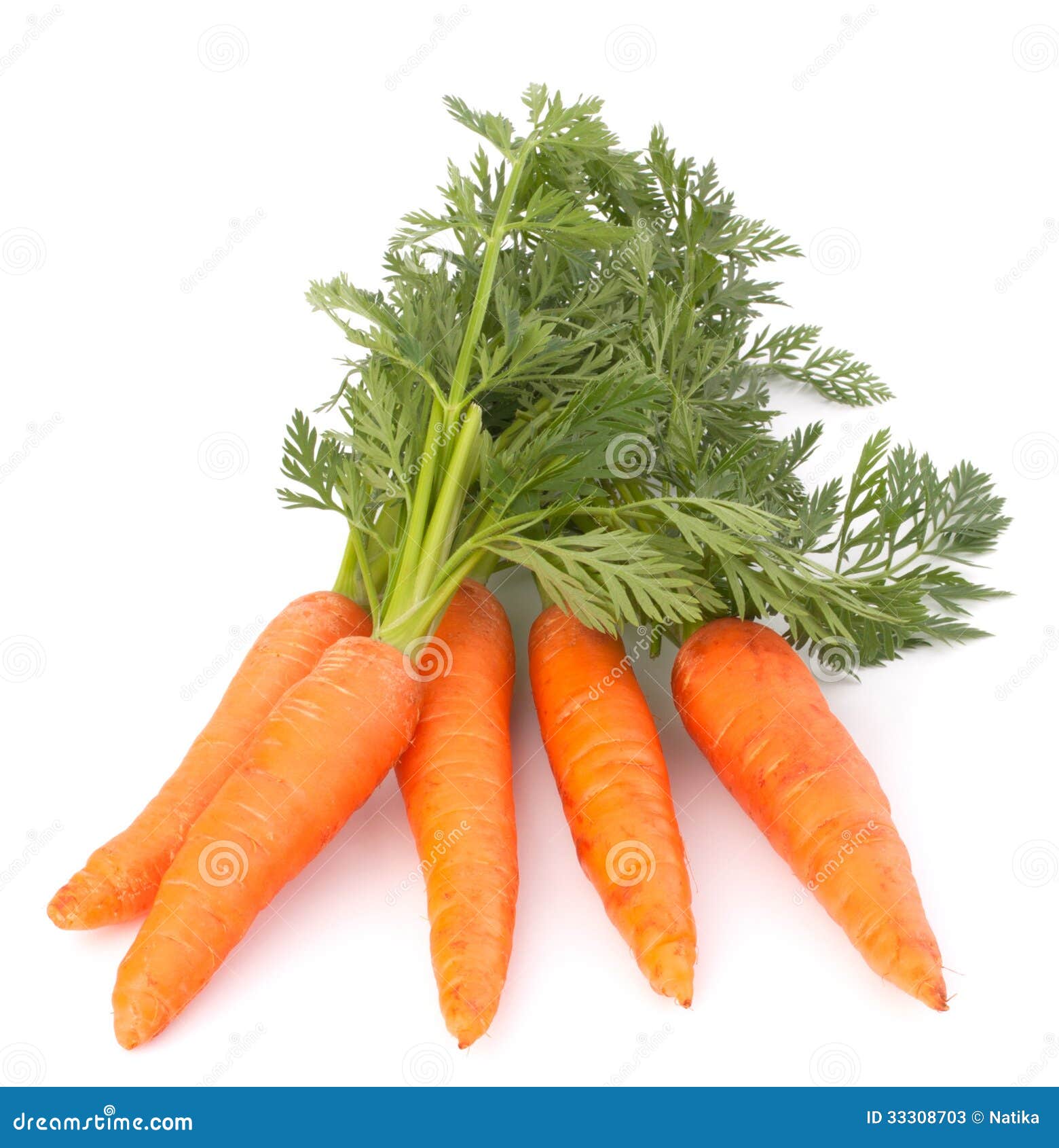 Carrot Vegetable With Leaves Isolated On White Background Cutout ...