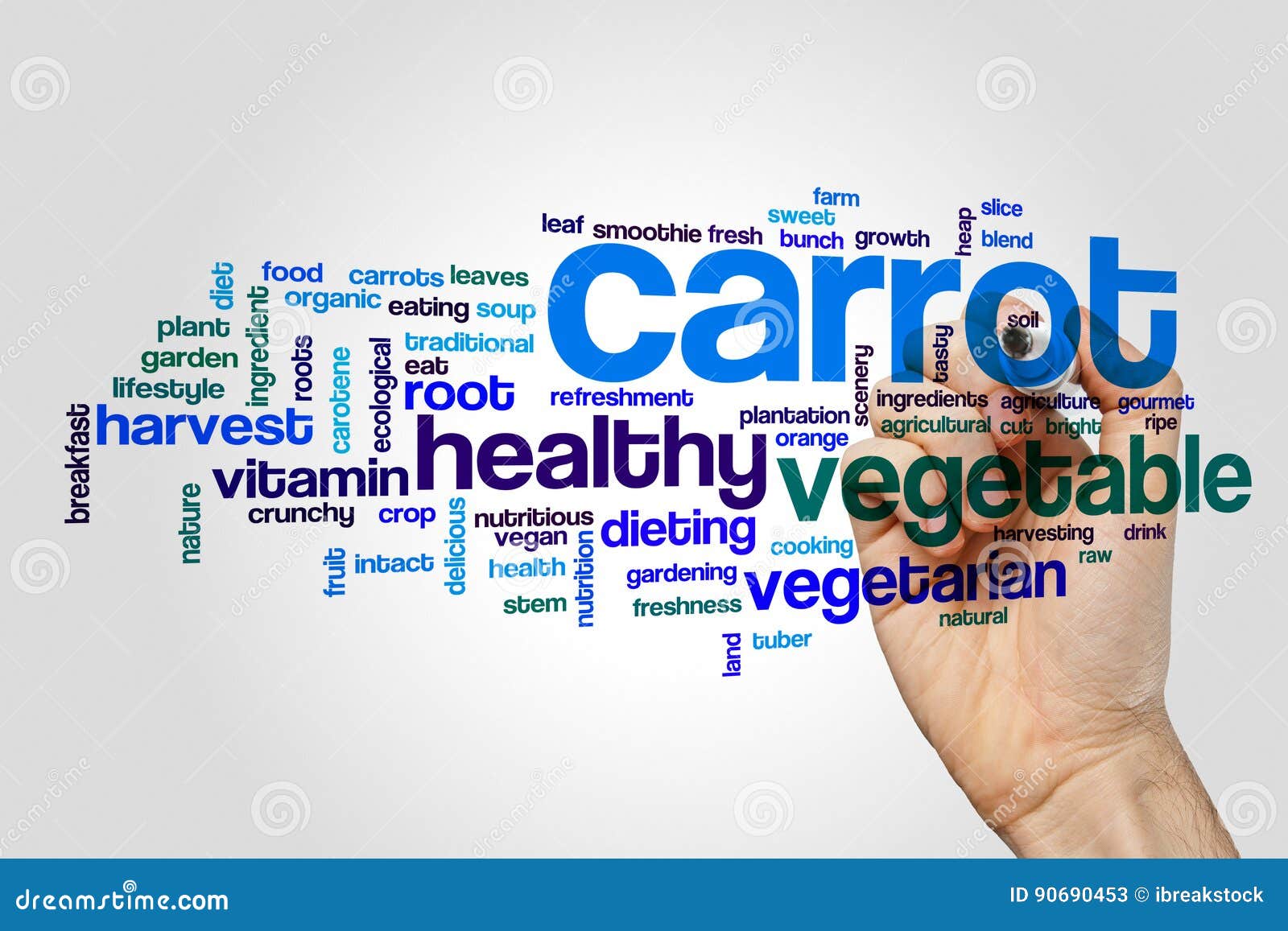 Carrot Word Cloud Grey Background Stock Photos - Free & Royalty-Free ...