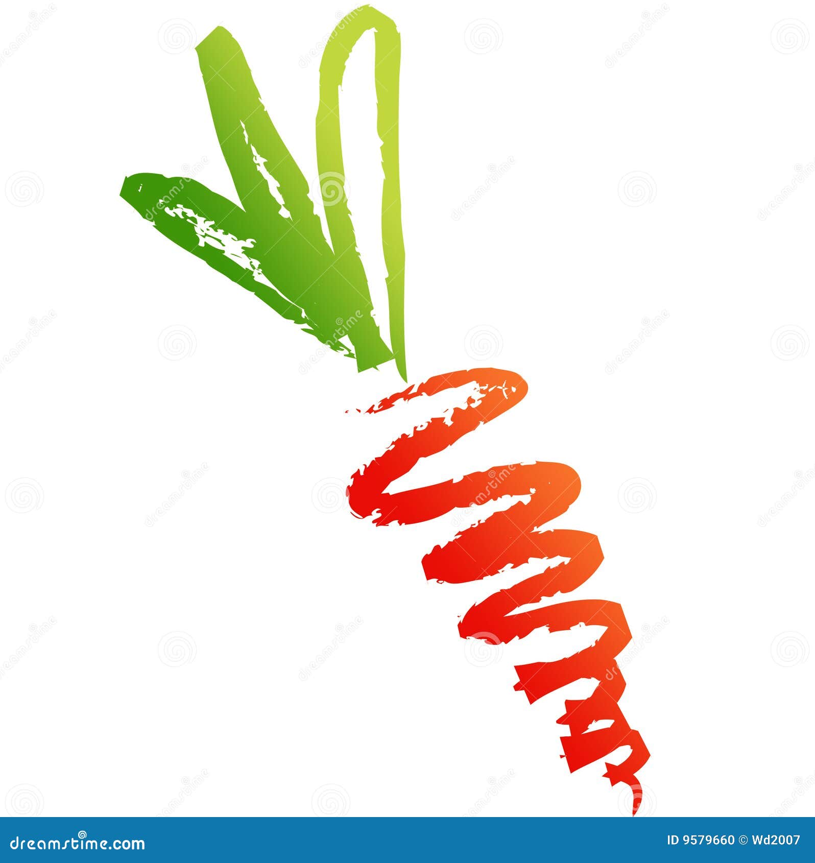 Carrot Zig Zag Illustration Stock Illustration - Illustration of white ...