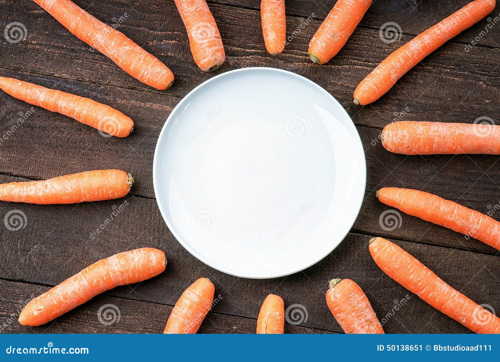 Carrots Around White Dish on Wooden Table Stock Image - Image of carrot ...