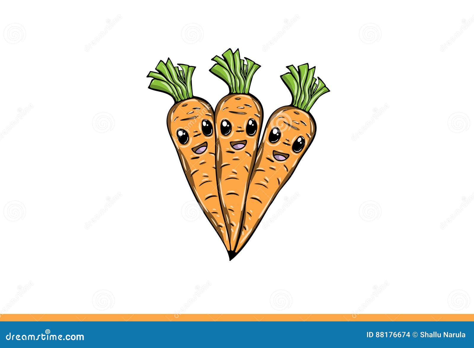 Carrots Cartoon | CartoonDealer.com #60006549