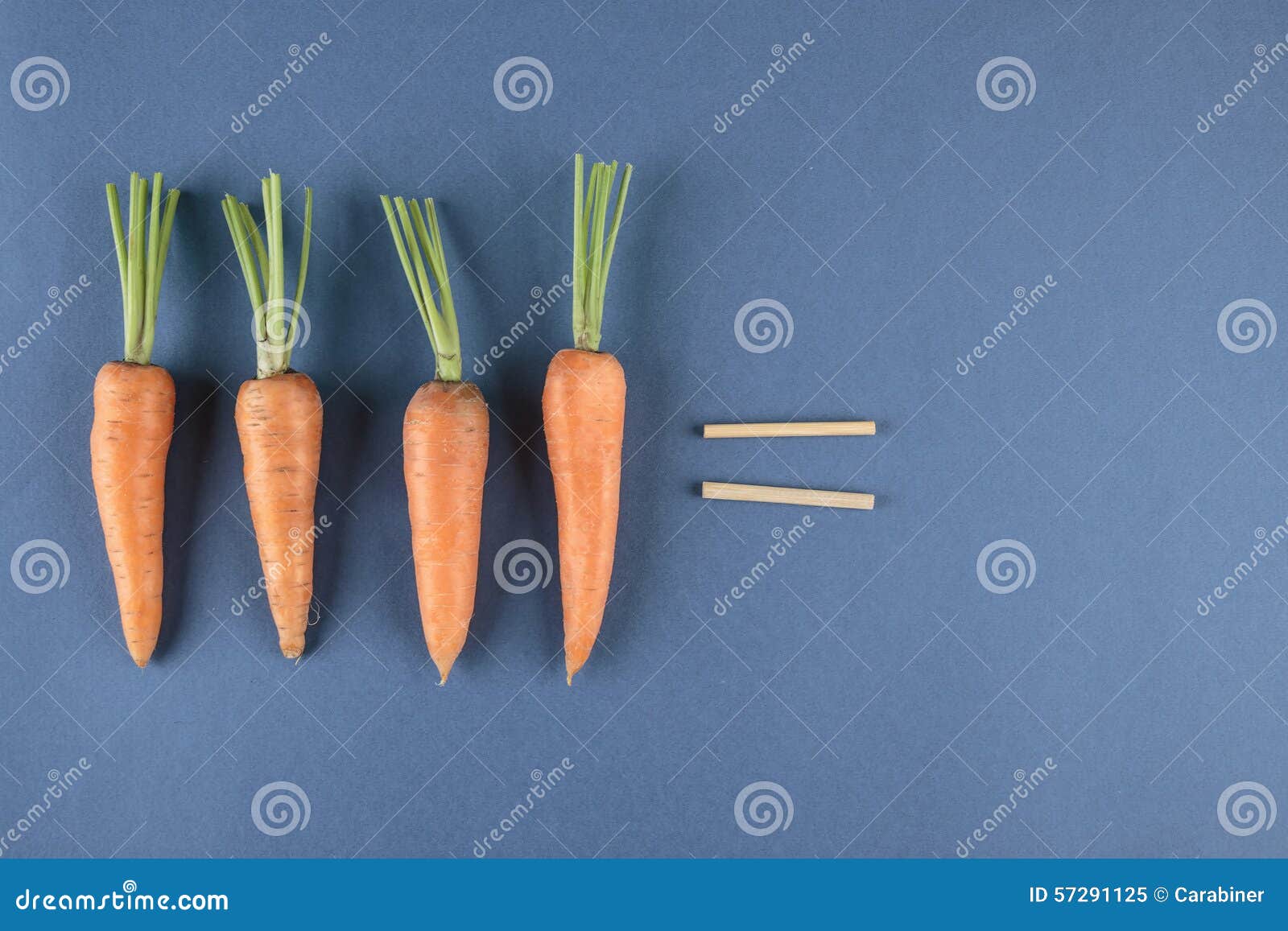 Carrots and Children Mathematics Stock Image - Image of math, play ...