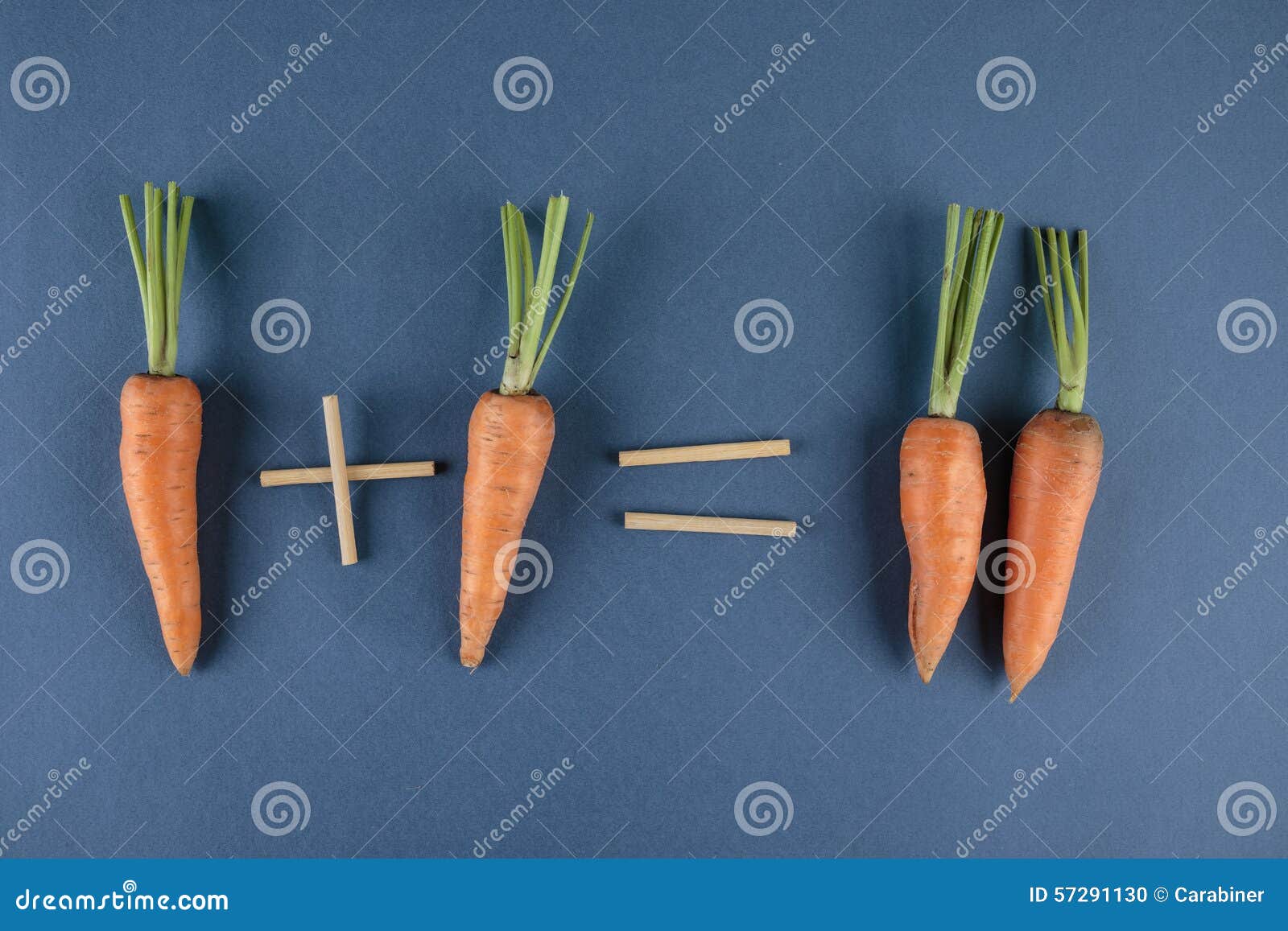 Carrots and Children Mathematics Stock Photo - Image of teach ...