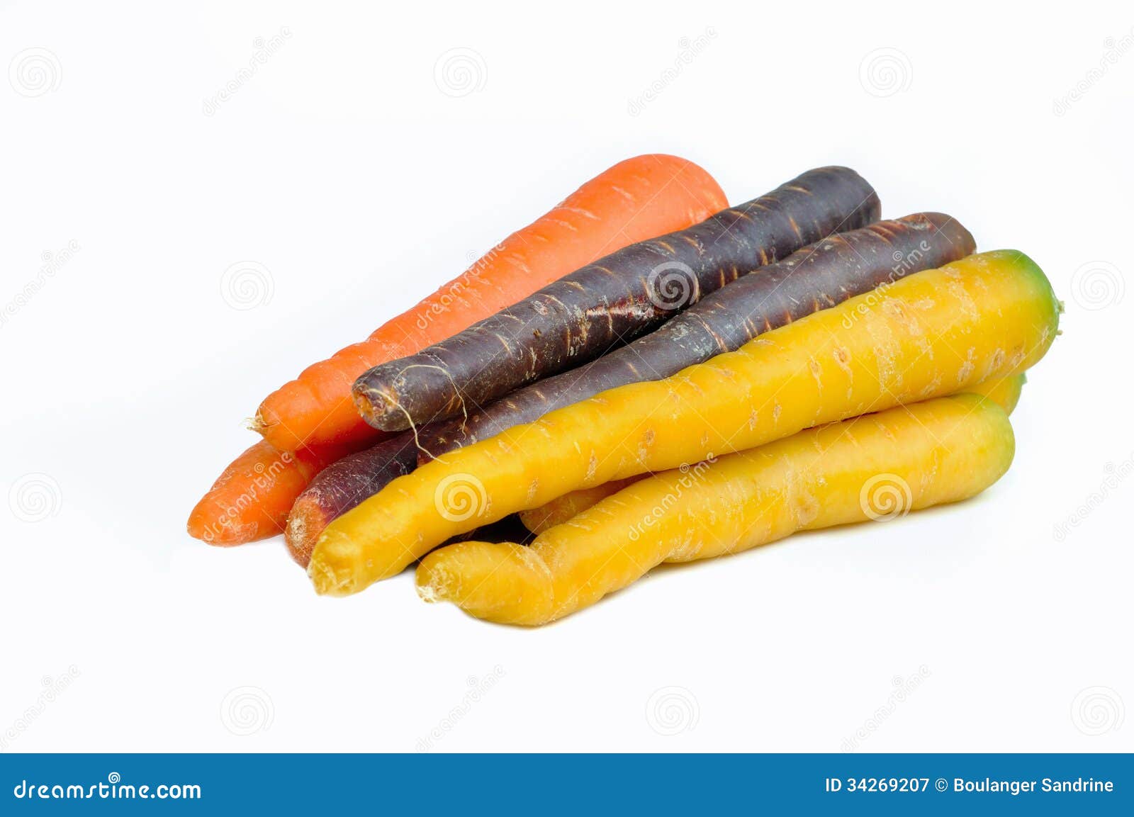 Carrots of Different Colors Stock Image - Image of studio, variegated ...