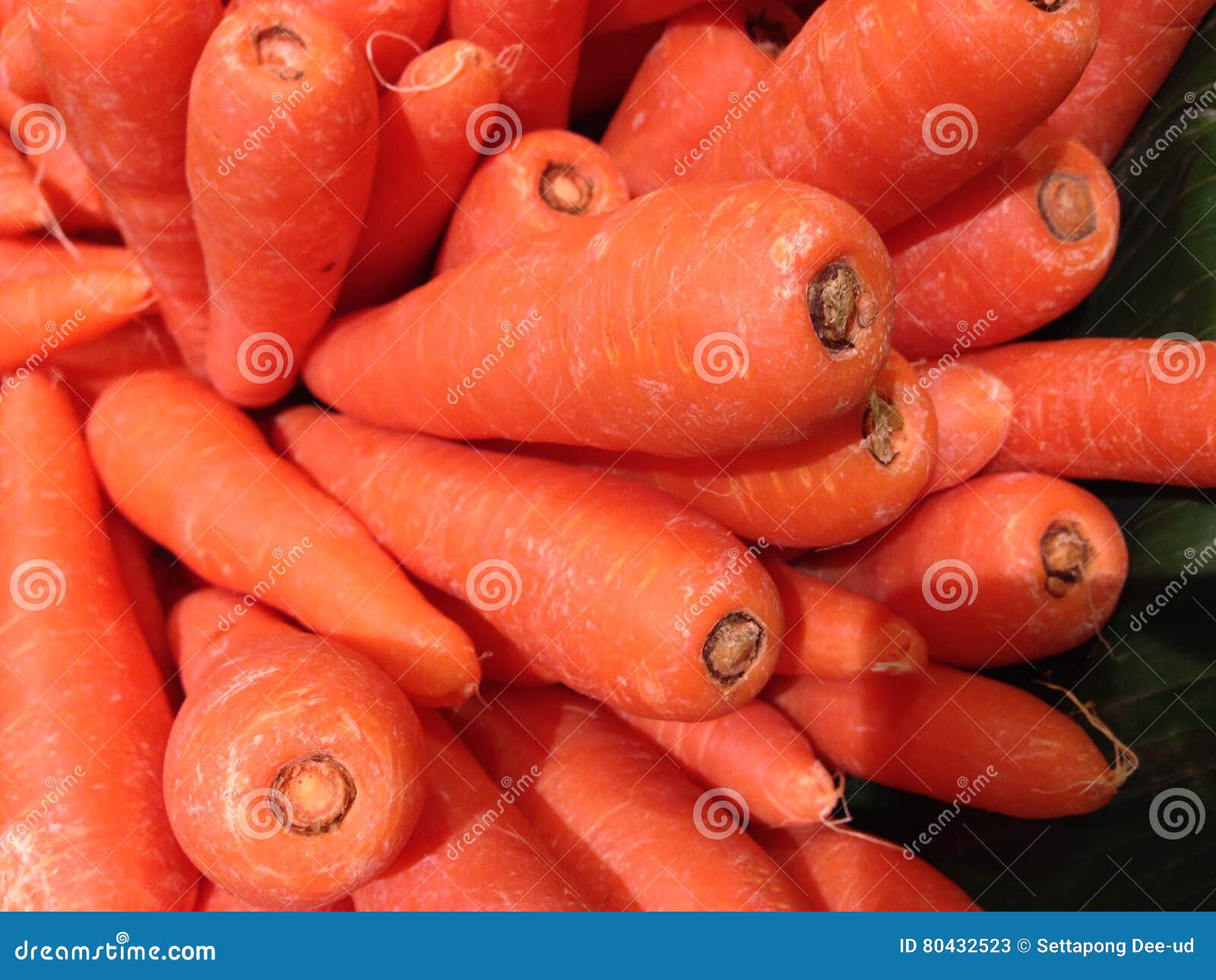 Carrots Head in the Vegetable Market Stock Image - Image of carrots ...