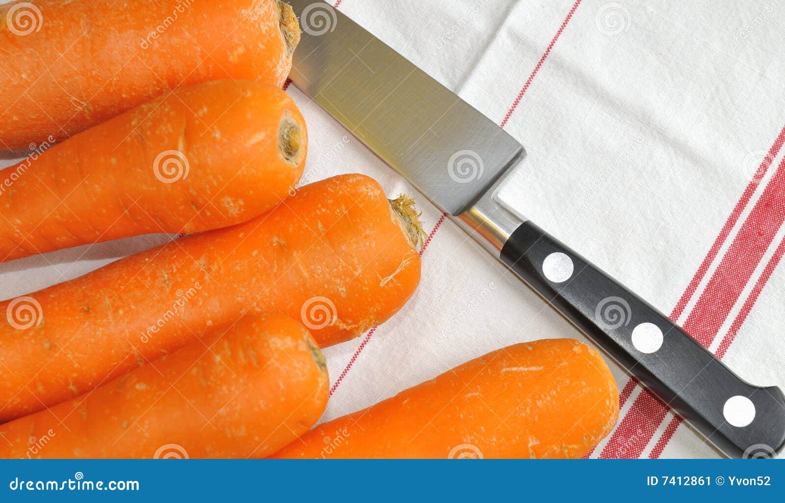 Carrots and knife stock image. Image of nature, legume - 7412861