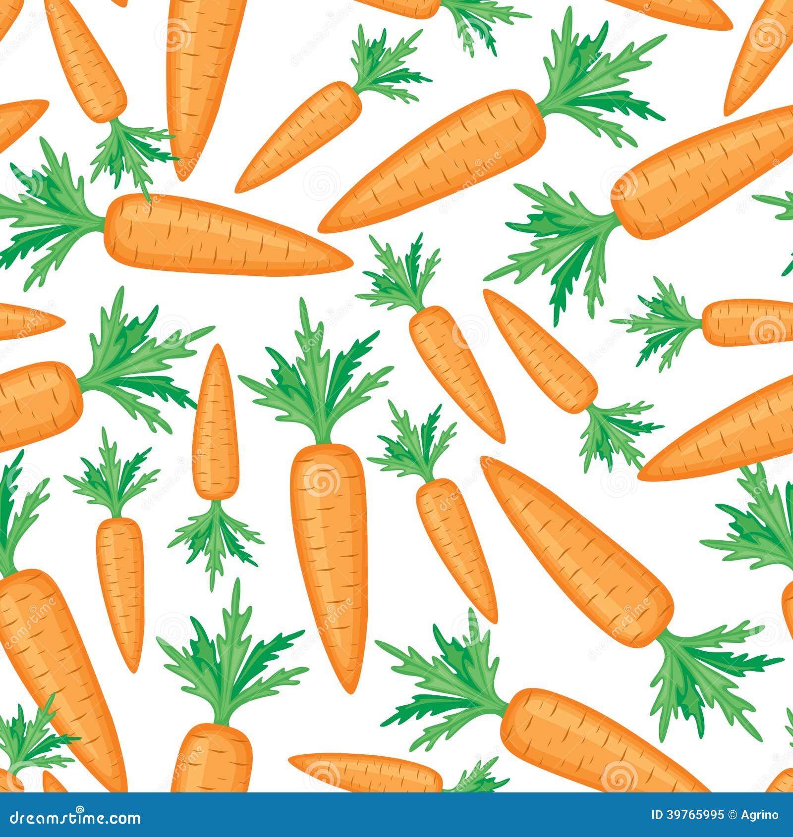 Carrots Pattern Seamless Stock Vector - Image: 39765995