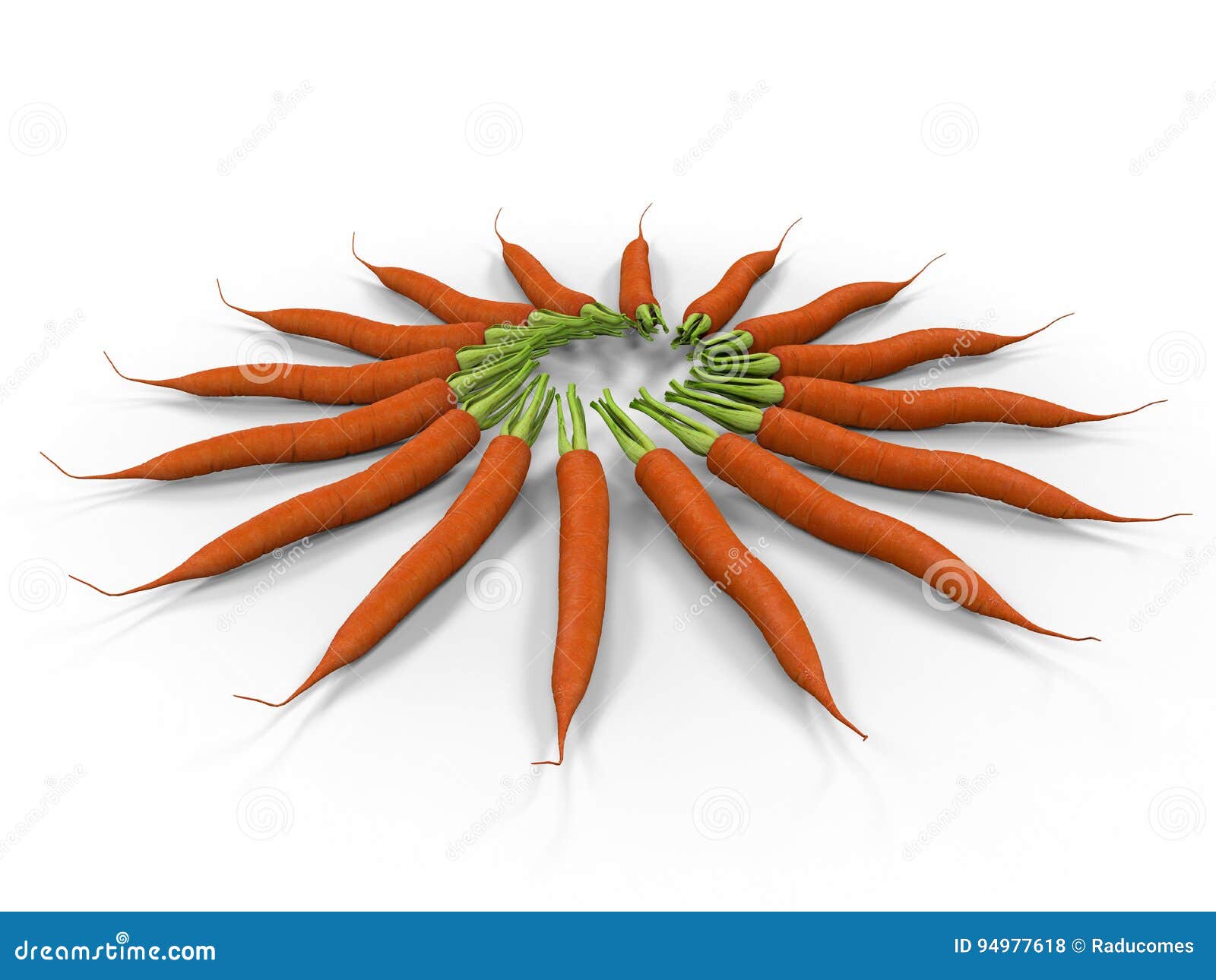 Carrots perspective stock illustration. Illustration of composition ...