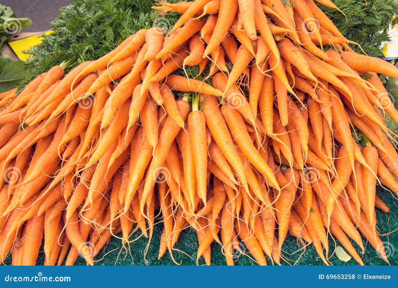 Carrots for Sale at a Market Stock Photo - Image of vegetarian, natural ...