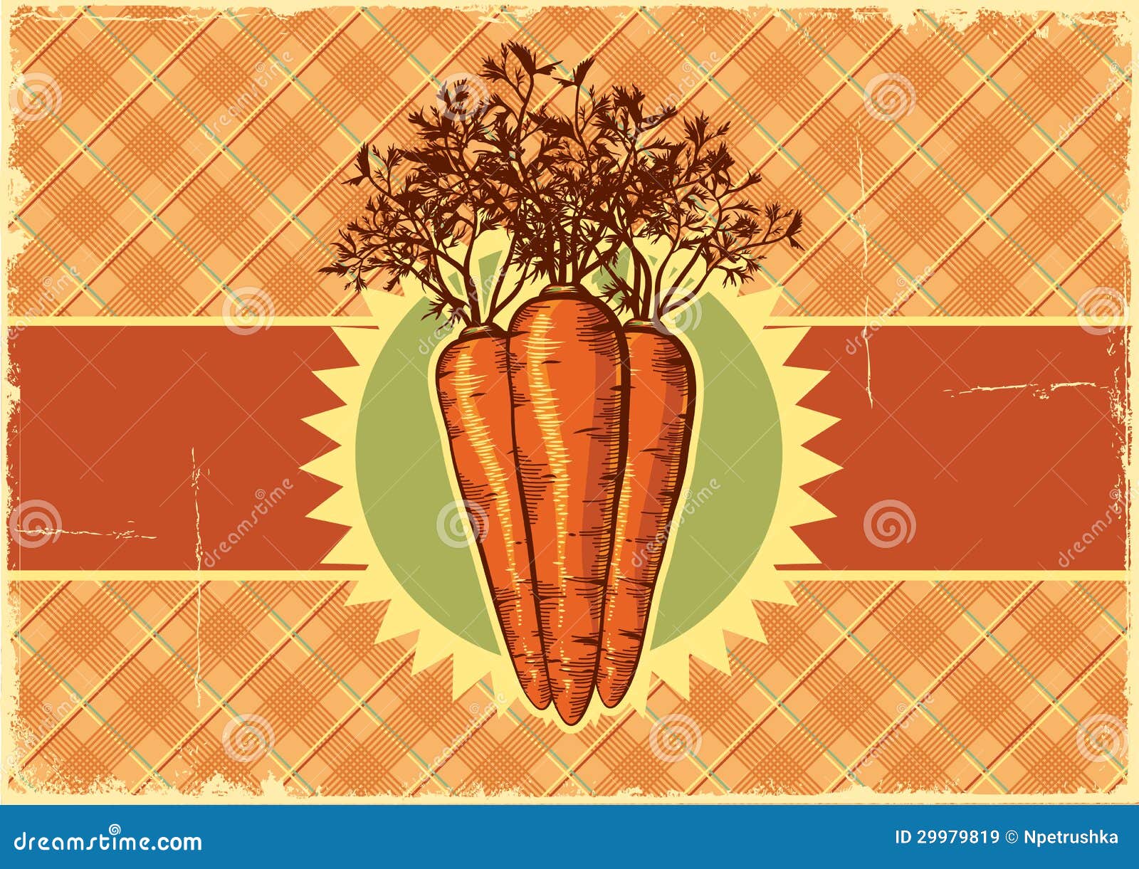 Carrots.Vintage Label Background for Design Stock Vector - Illustration ...