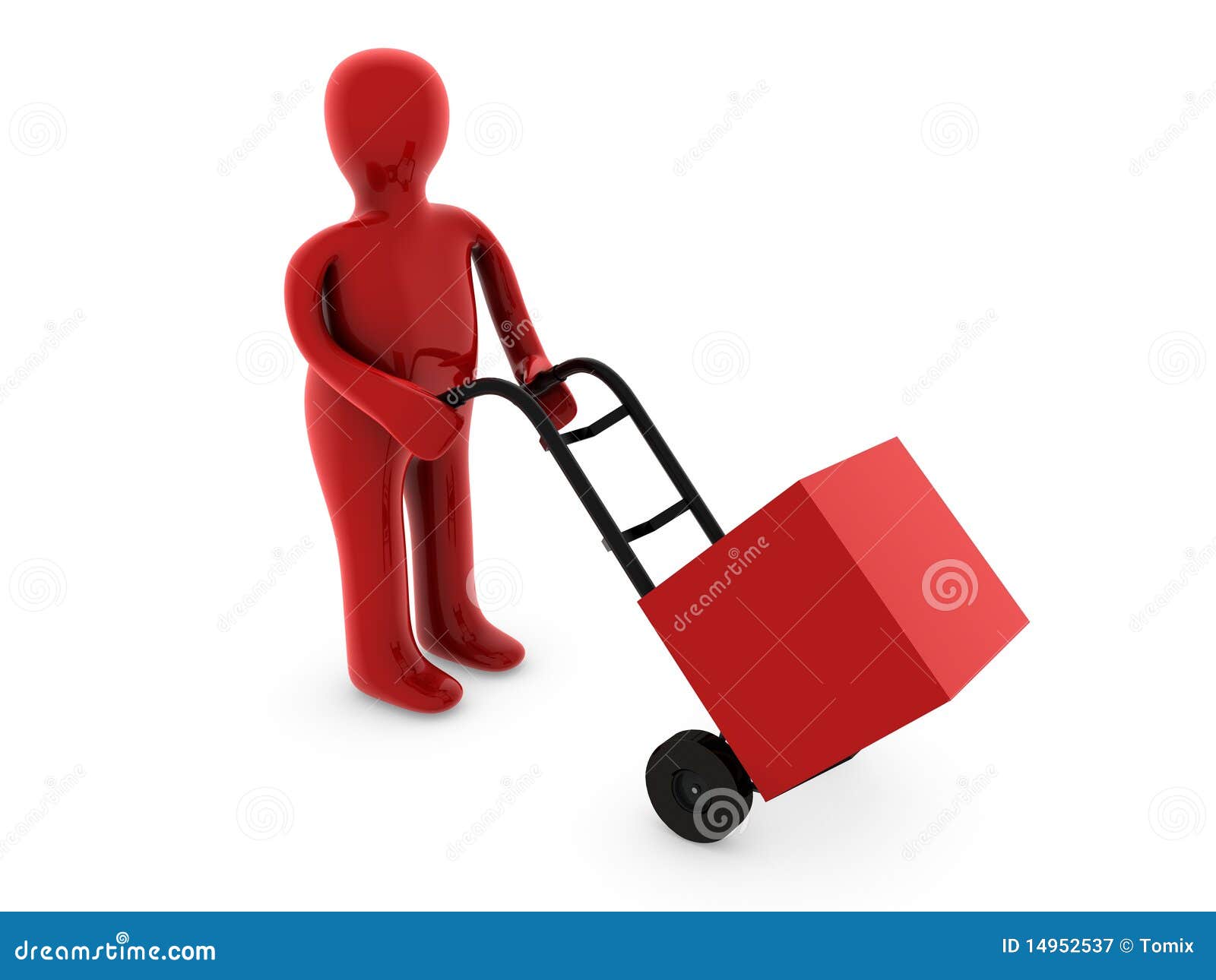 Carry a box stock illustration. Illustration of idea - 14952537