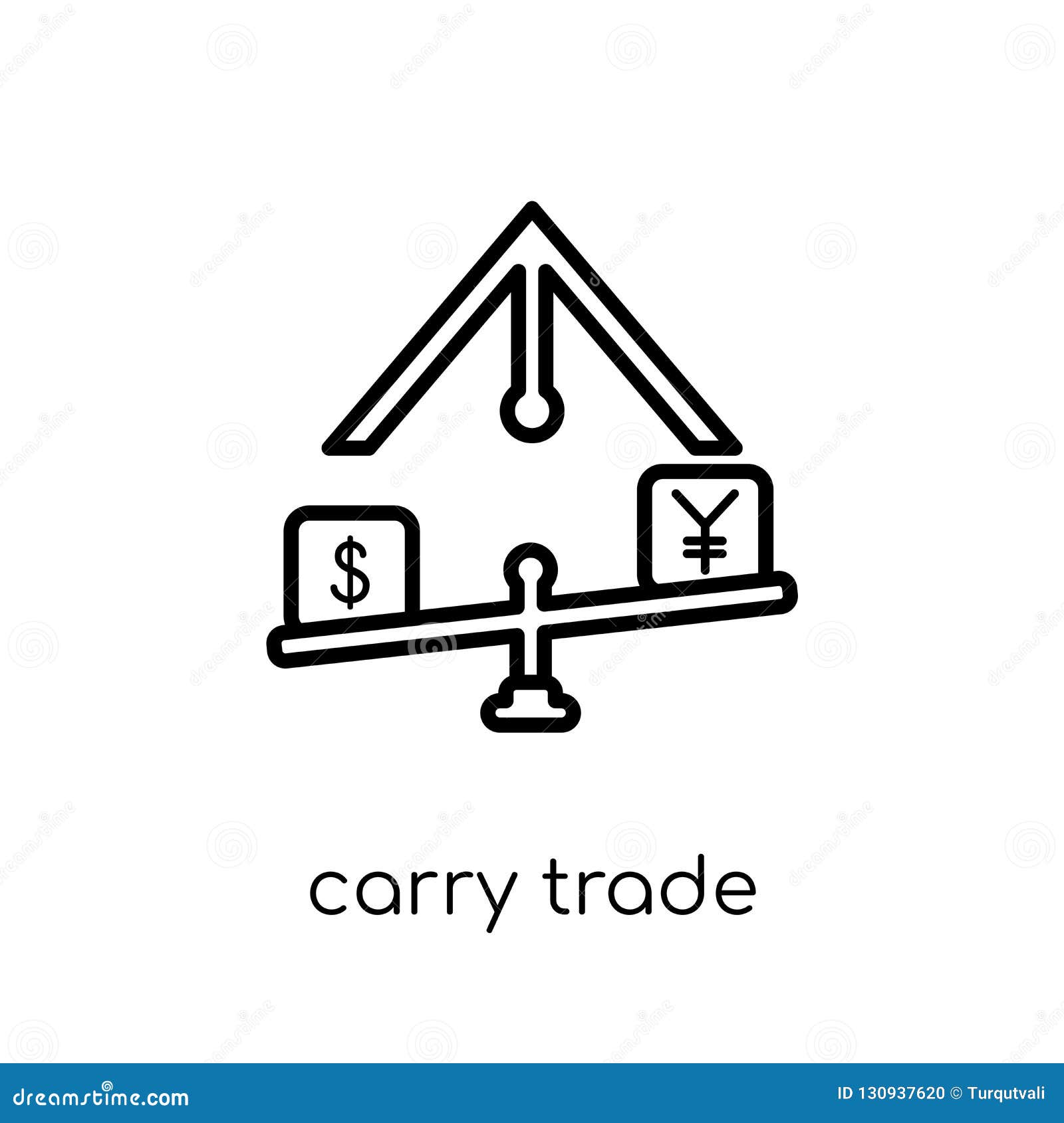 Carry Trade Icon from Carry Trade Collection. Stock Vector ...
