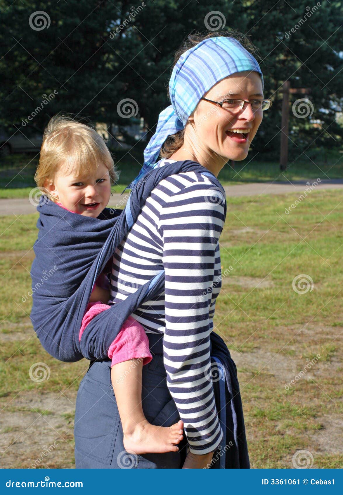 Carrying baby stock image. Image of adult, outdoors, baby - 3361061