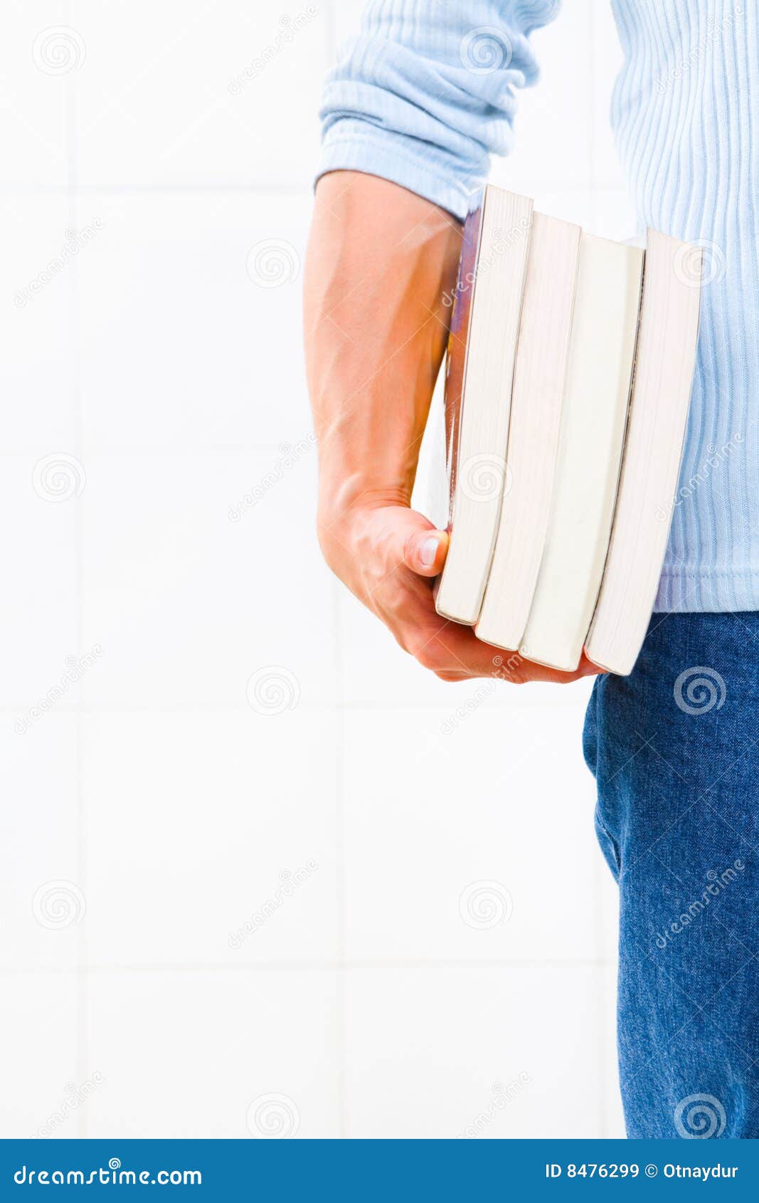 Carrying book stock image. Image of copy, jeans, books - 8476299