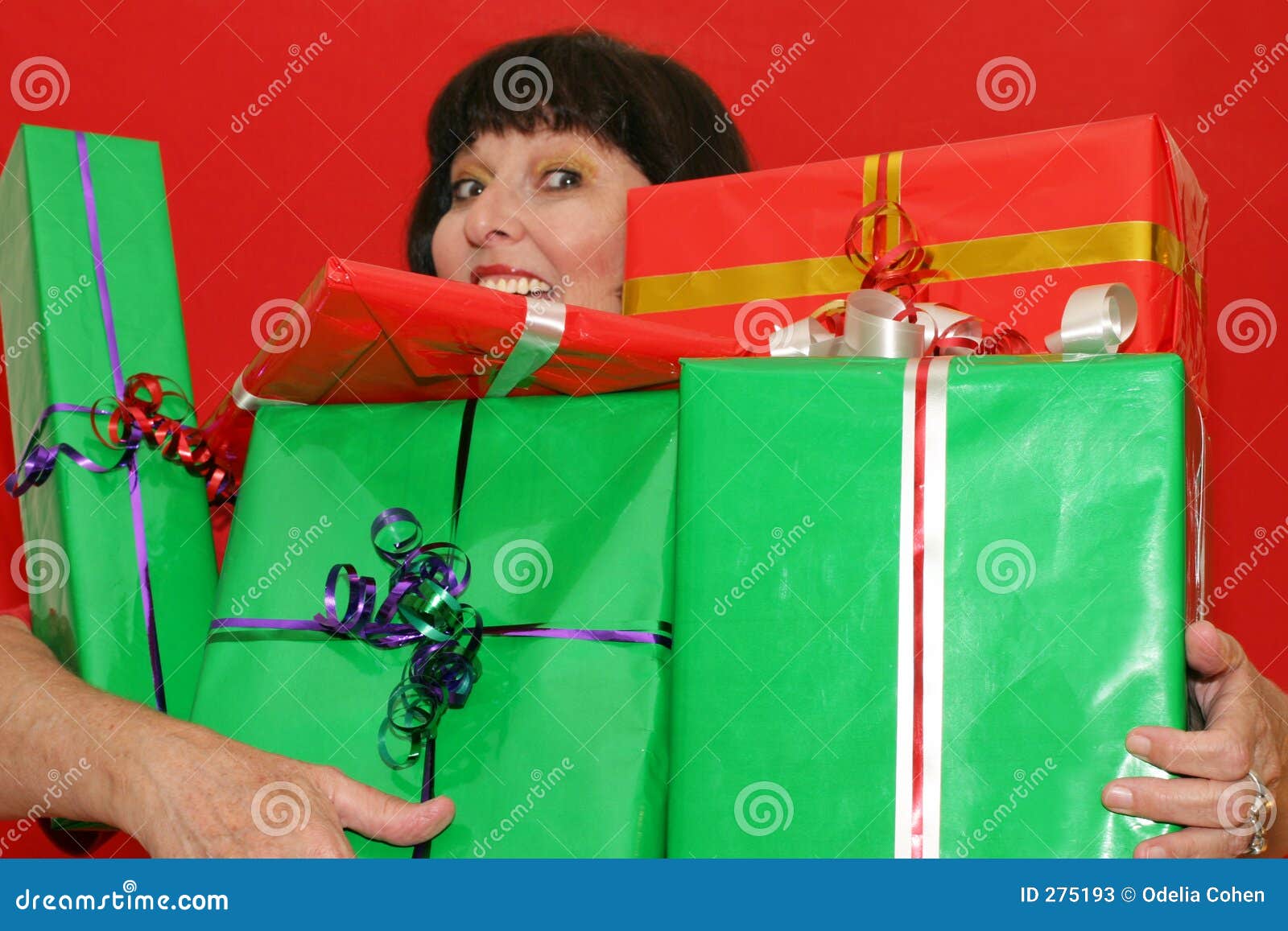 Carrying gifts stock image. Image of gift, christmas, holidays - 275193